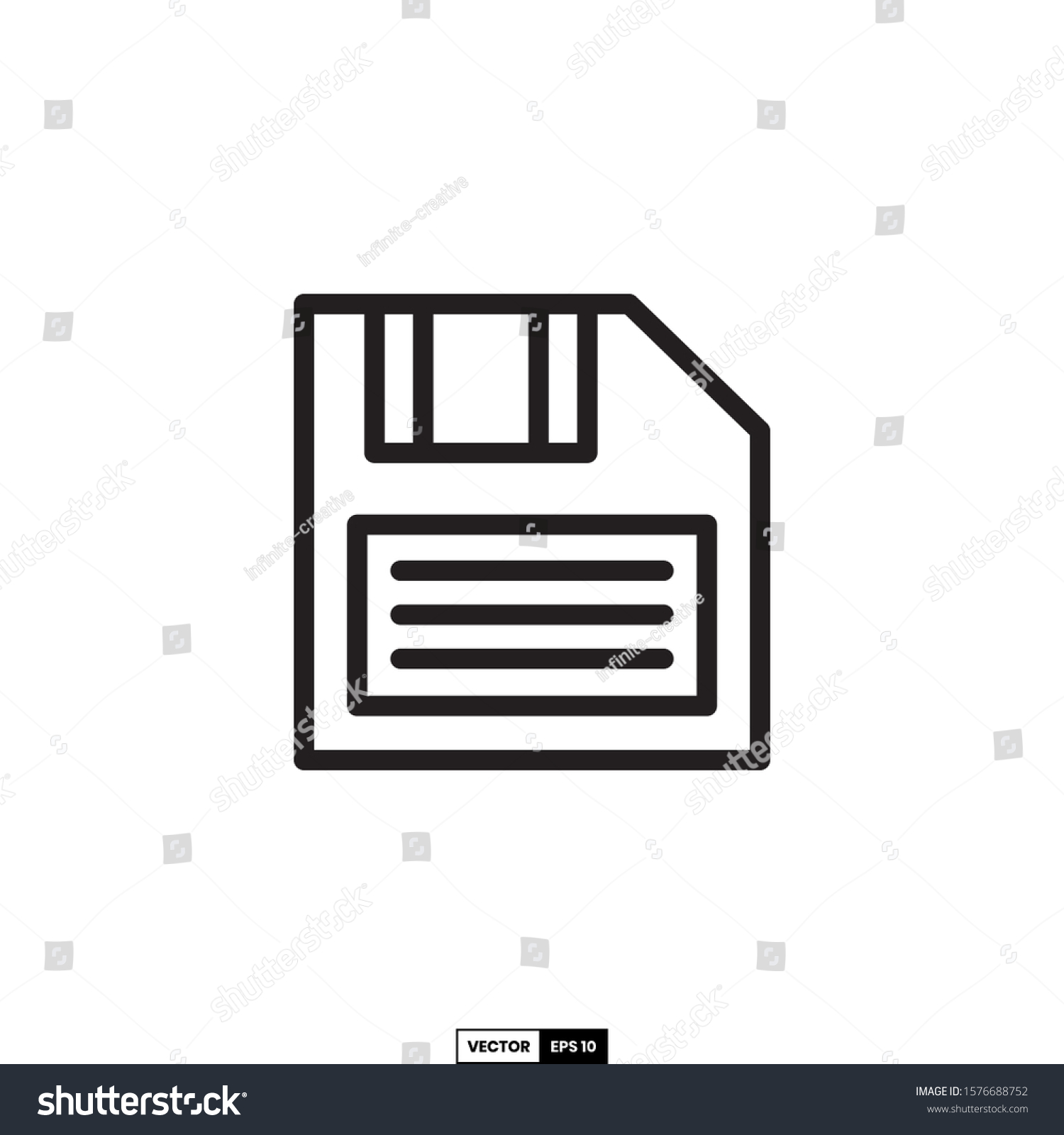 Save Button Icon Design Inspiration Vector Stock Vector (Royalty Free ...