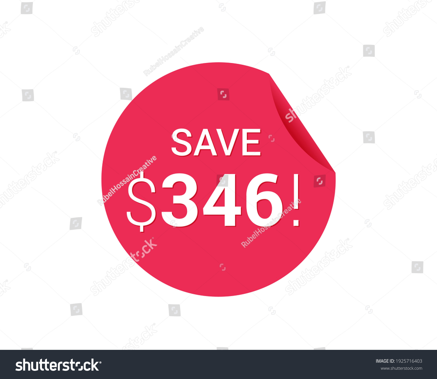 6 Save 346 dollar Images, Stock Photos & Vectors | Shutterstock