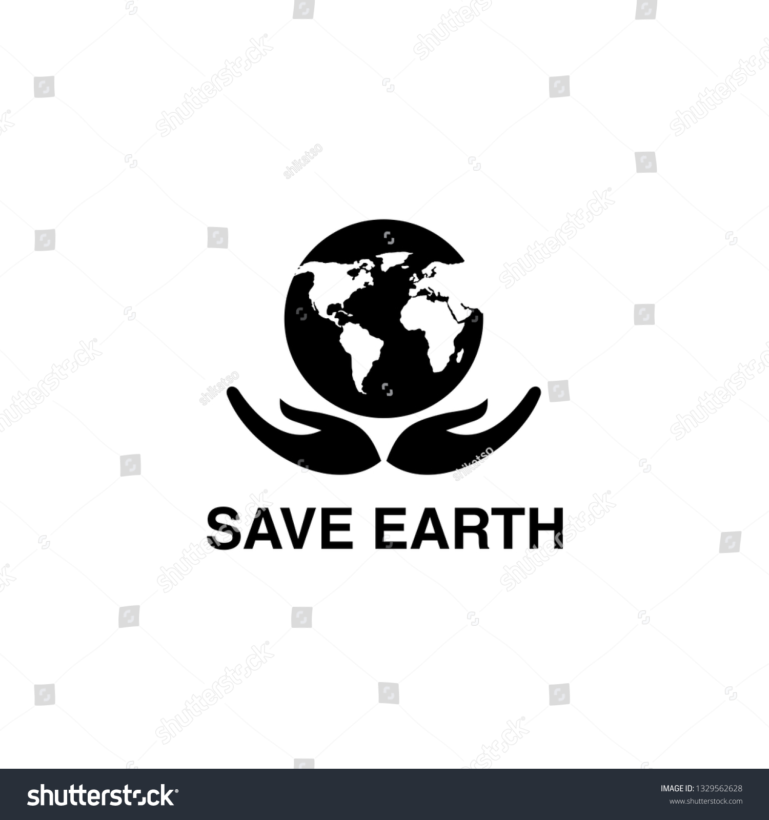 Save Earth Logo Design 스톡 벡터(로열티 프리) 1329562628 | Shutterstock