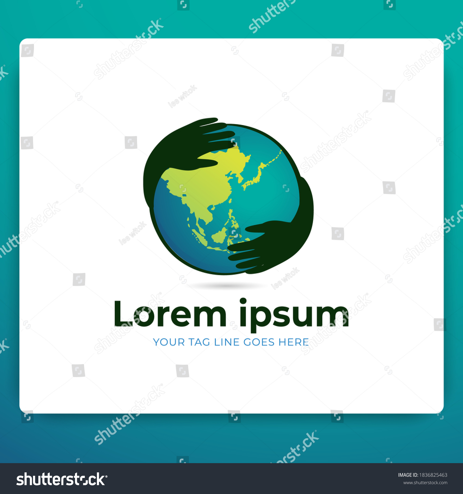 Save Earth Logo Design Template Eco: เวกเตอร์สต็อก (ปลอดค่าลิขสิทธิ์ ...