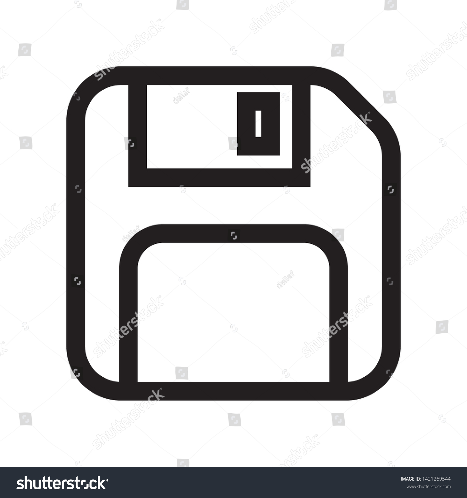 Save Icon Diskette Symbol Sign Vector Stock Vector (Royalty Free ...