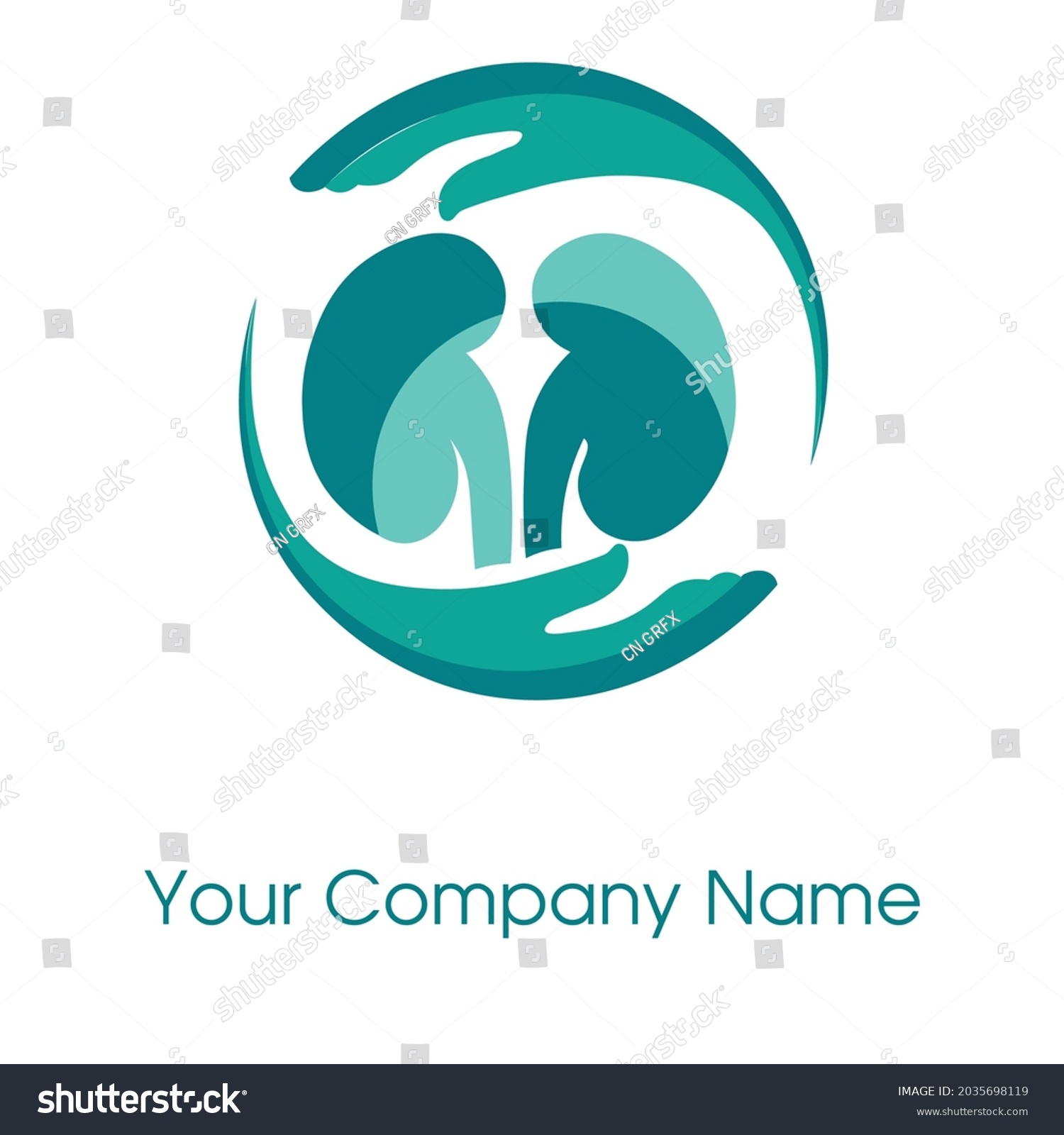 Save Kidney Logo Design Vector Illustration Stock Vector (Royalty Free ...