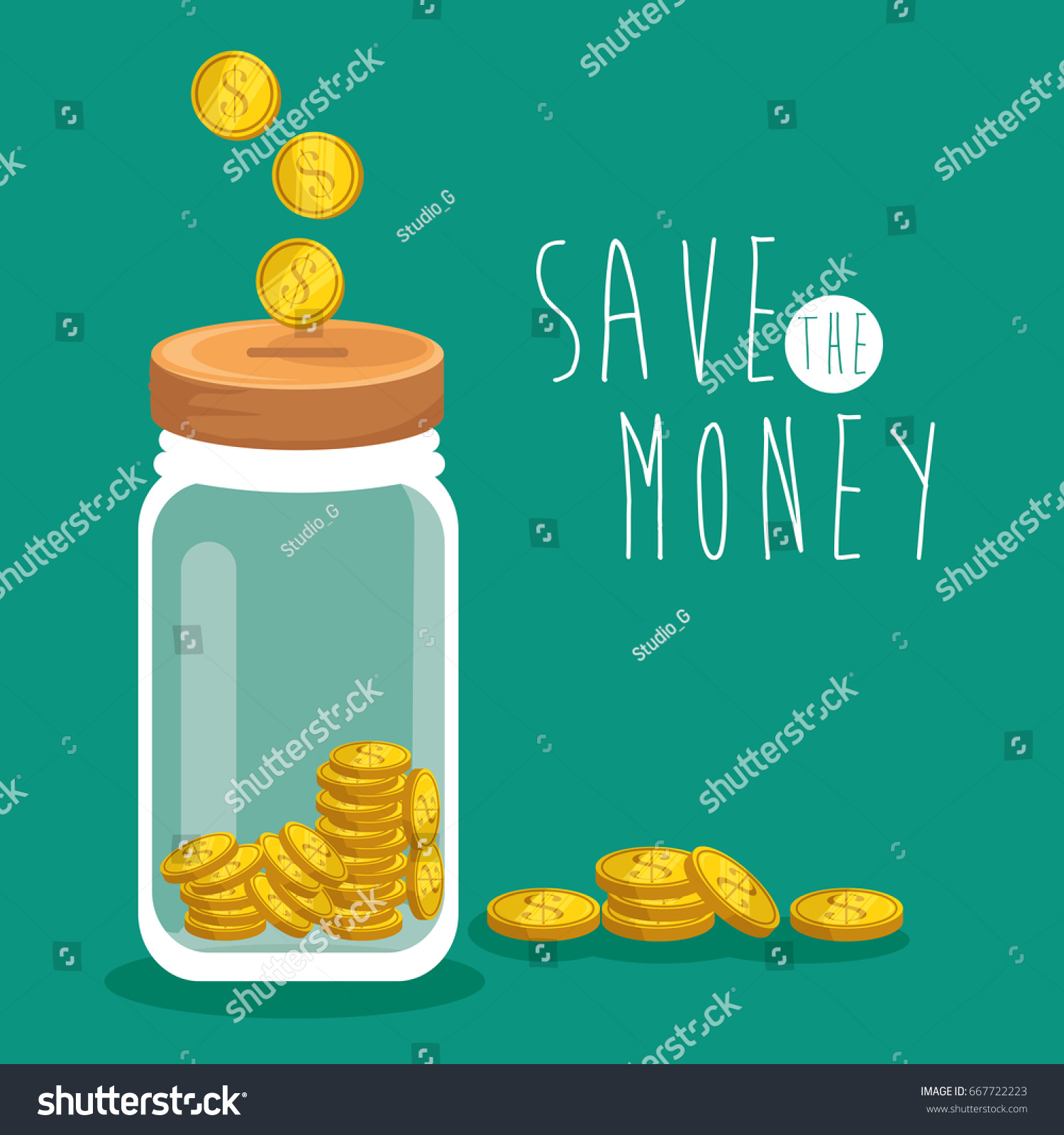 Save Money Concept Stock Vector (Royalty Free) 667722223 | Shutterstock