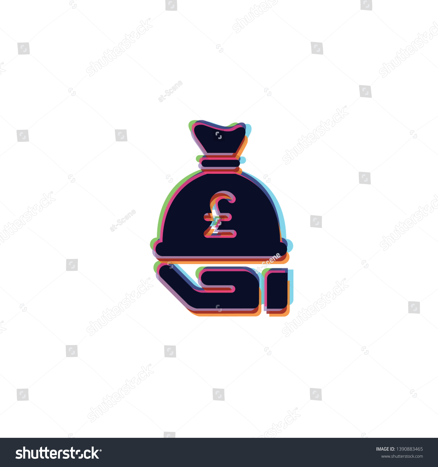Save Money Pound Vector App Icon Stock Vector (Royalty Free) 1390883465 ...