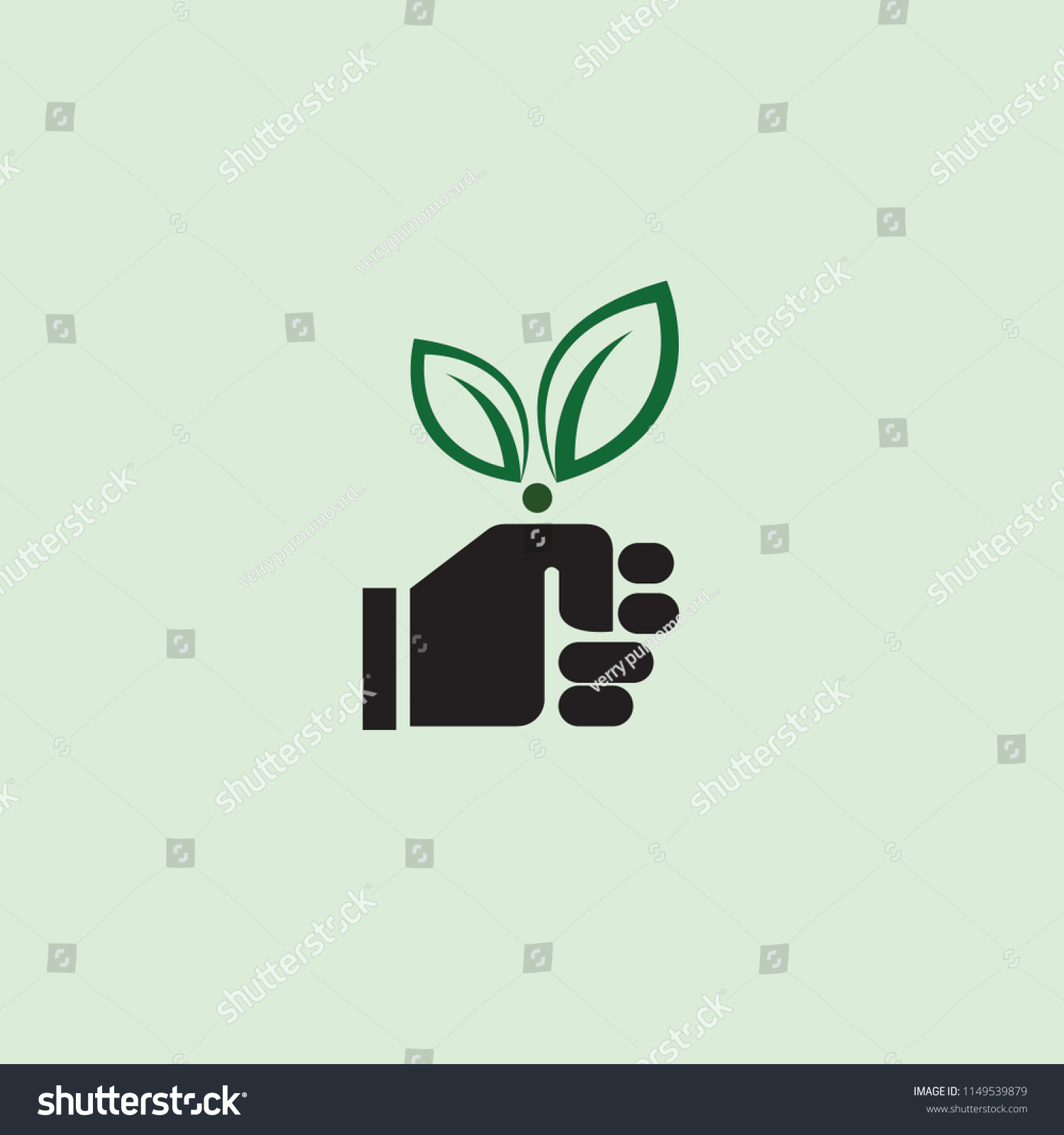 Save Plants Save Earth Icon Vector Stock Vector (Royalty Free ...
