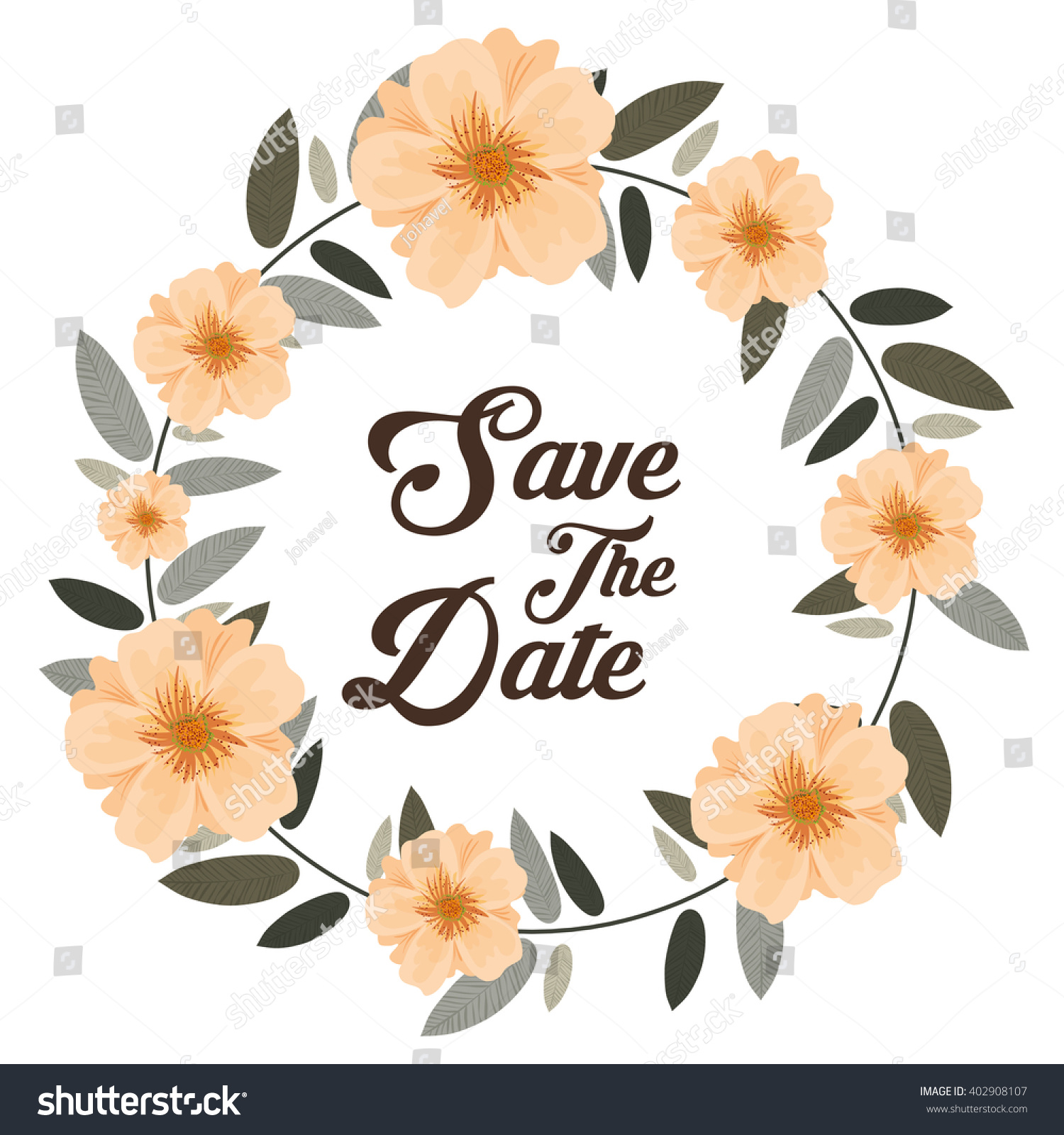 Save Date Graphic Design Vector Illustration Stock Vector (Royalty Free ...