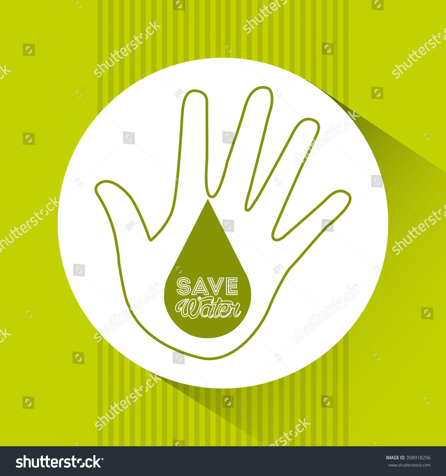 Save Water Design Stock Vector (Royalty Free) 398918296