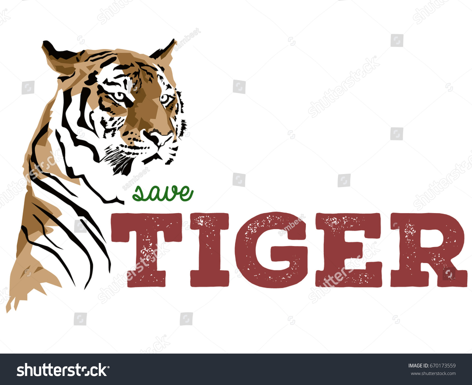 853 Save tiger Stock Vectors, Images & Vector Art | Shutterstock