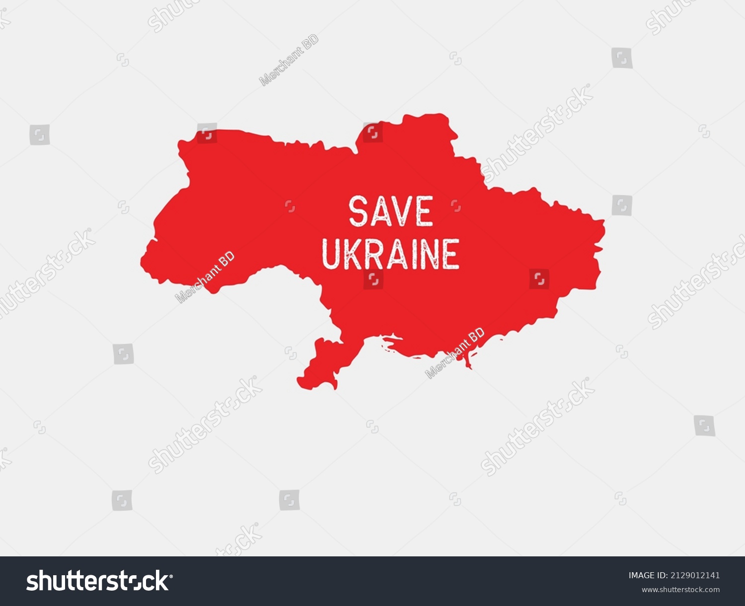 Save Ukraine Vector Red Ukraine Map Stock Vector (Royalty Free ...