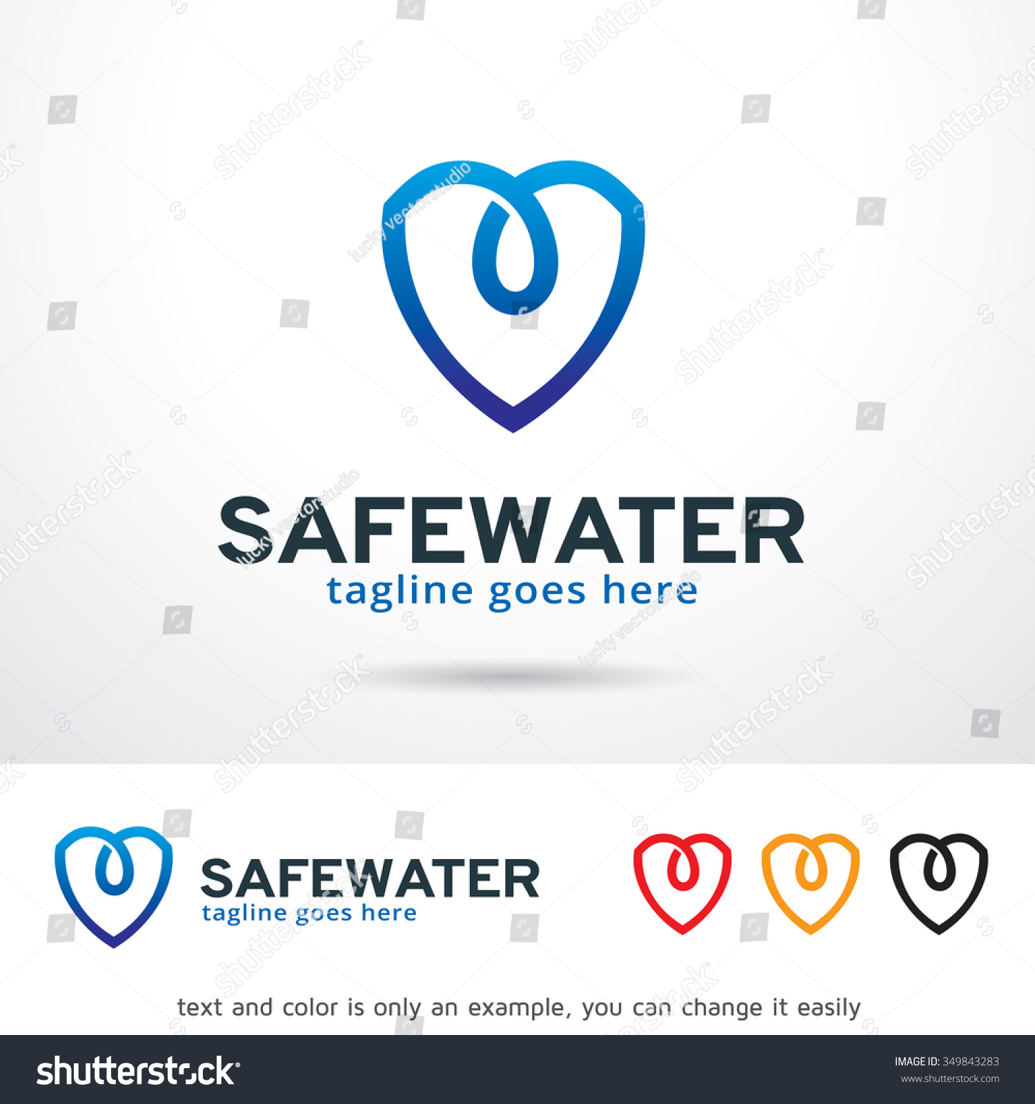 Save Water Logo Template Design Vector Stock Vector (Royalty Free ...