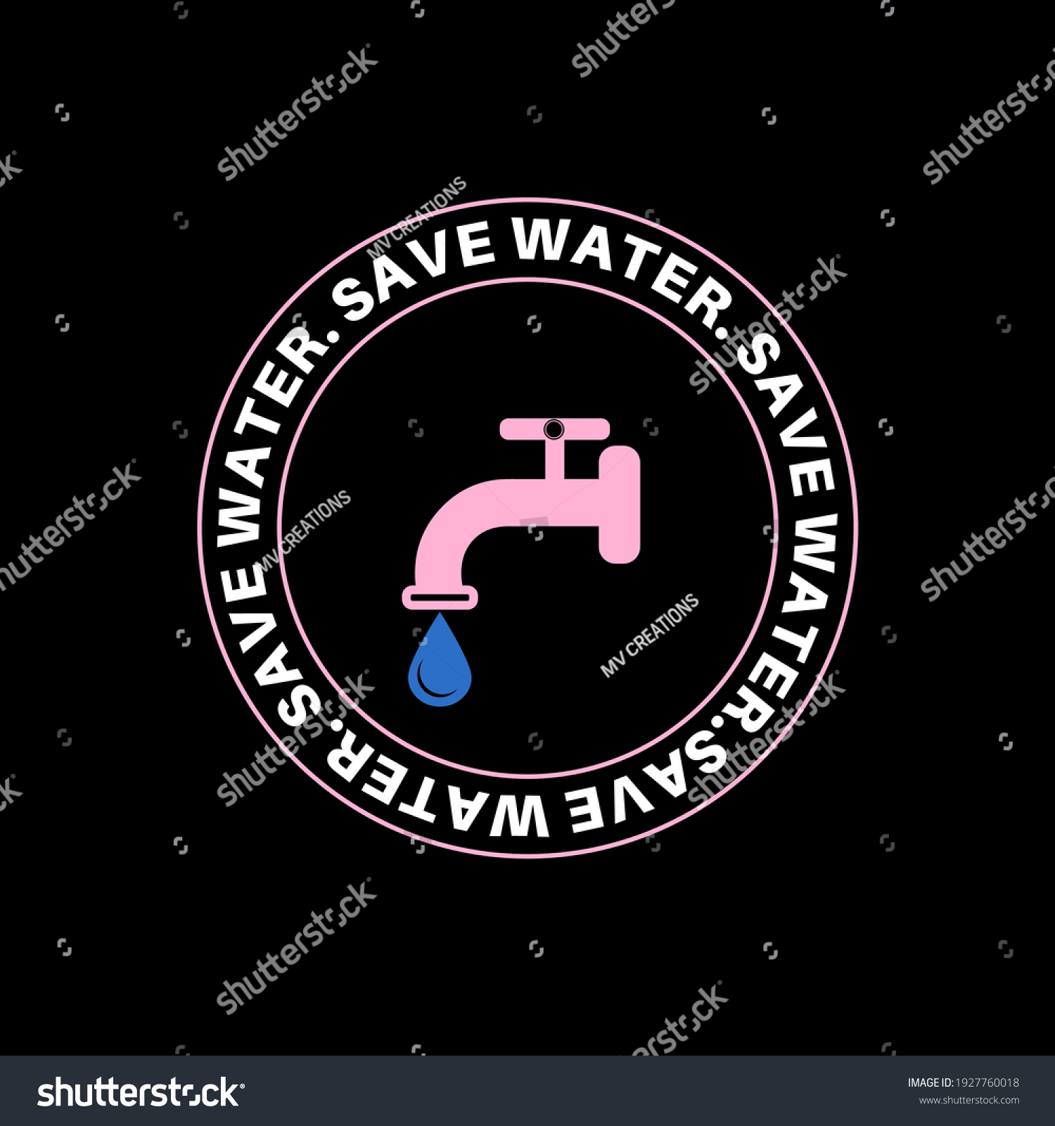 Save Water Save Life Vector Illustrator Stock Vector (Royalty Free ...