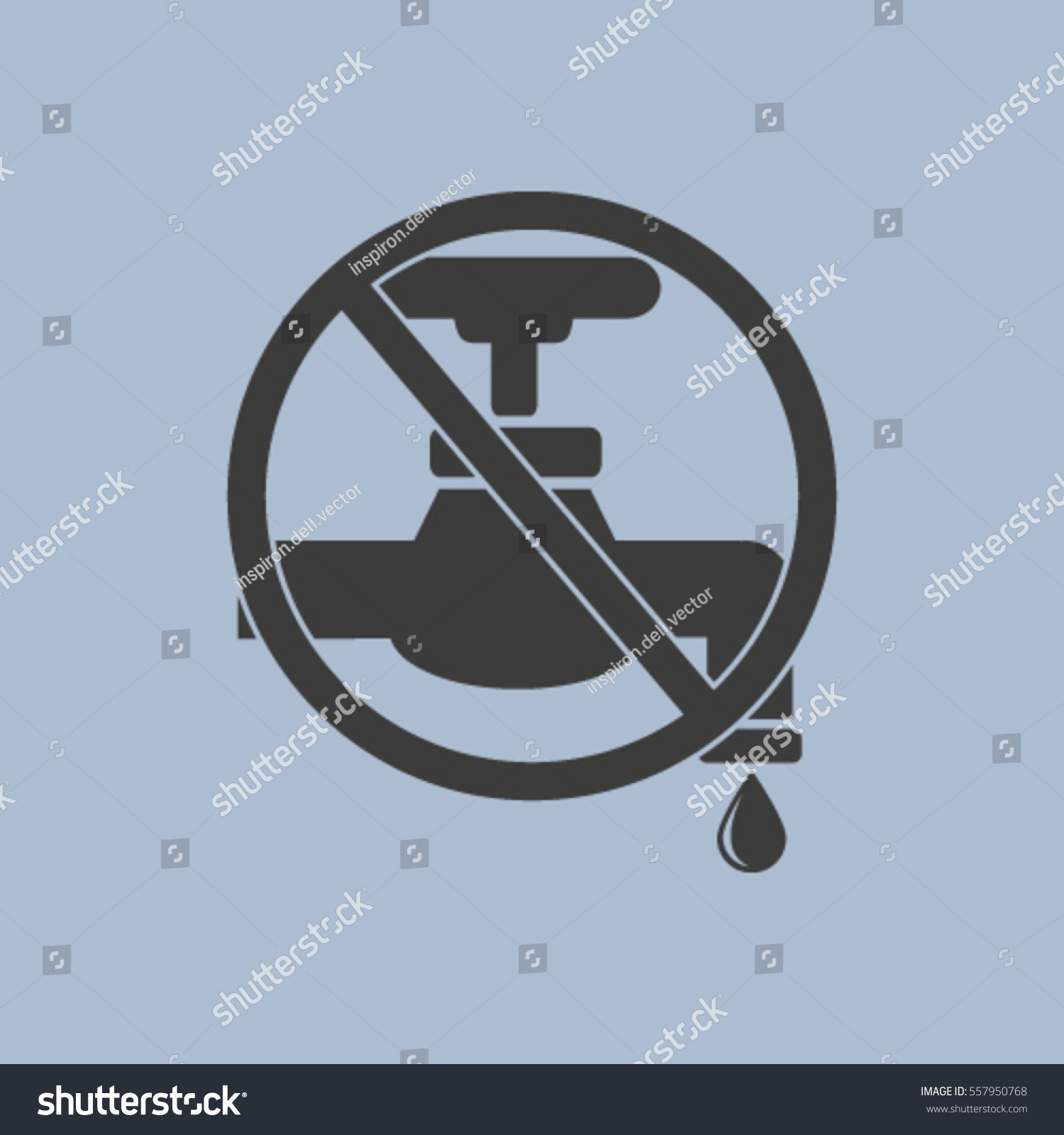 Save Water Sign Vector Illustration Stock Vector (Royalty Free) 557950768