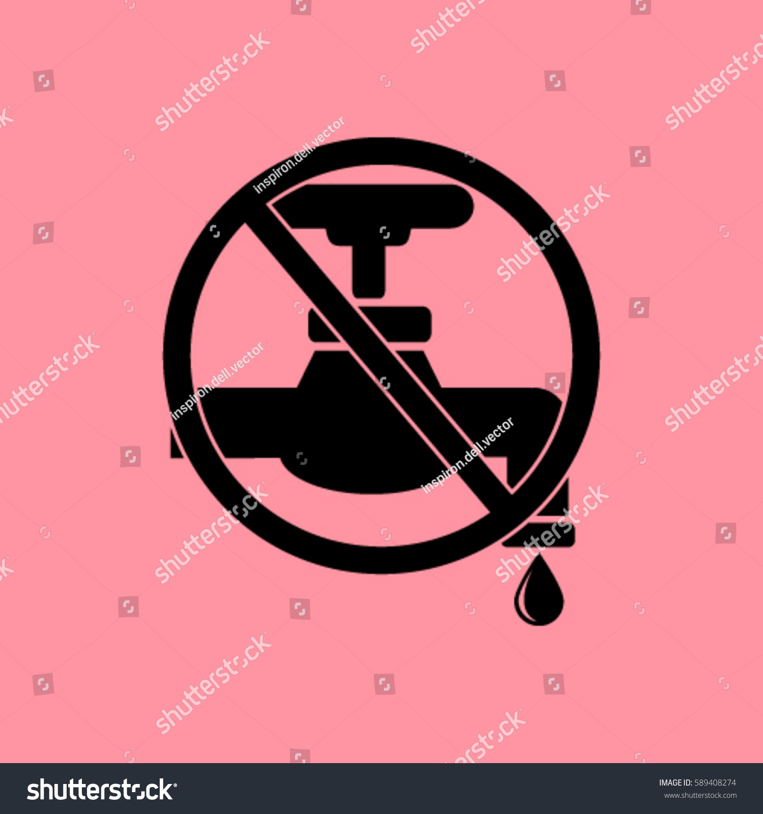 Save Water Sign Vector Illustration: vector de stock (libre de regalías ...