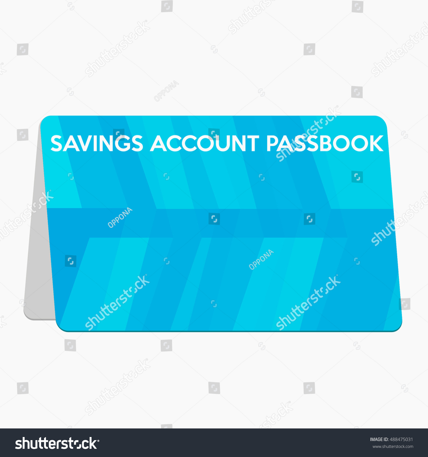 Saving Account Passbookflat Design Illustration Vector Stock Vector ...