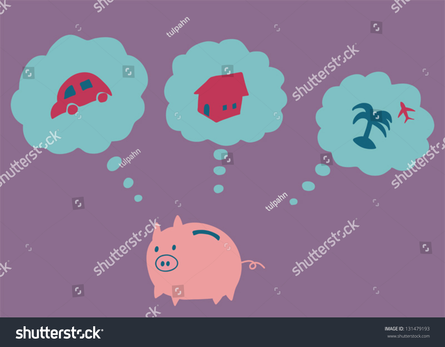 Saving Concept Hand Drawing Style Stock Vector (Royalty Free) 131479193