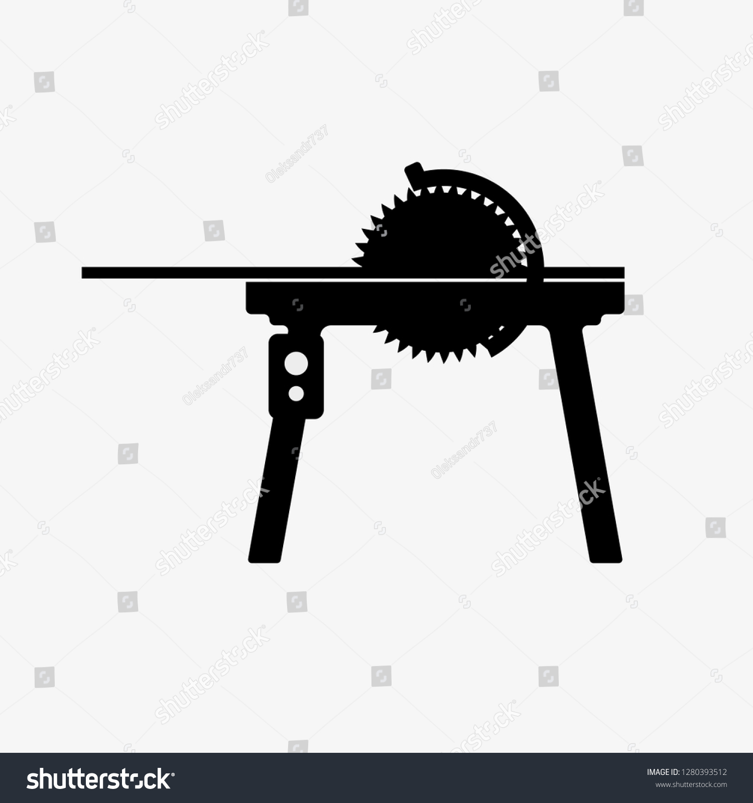 Sawmill Vector Icons Stock Vector (Royalty Free) 1280393512