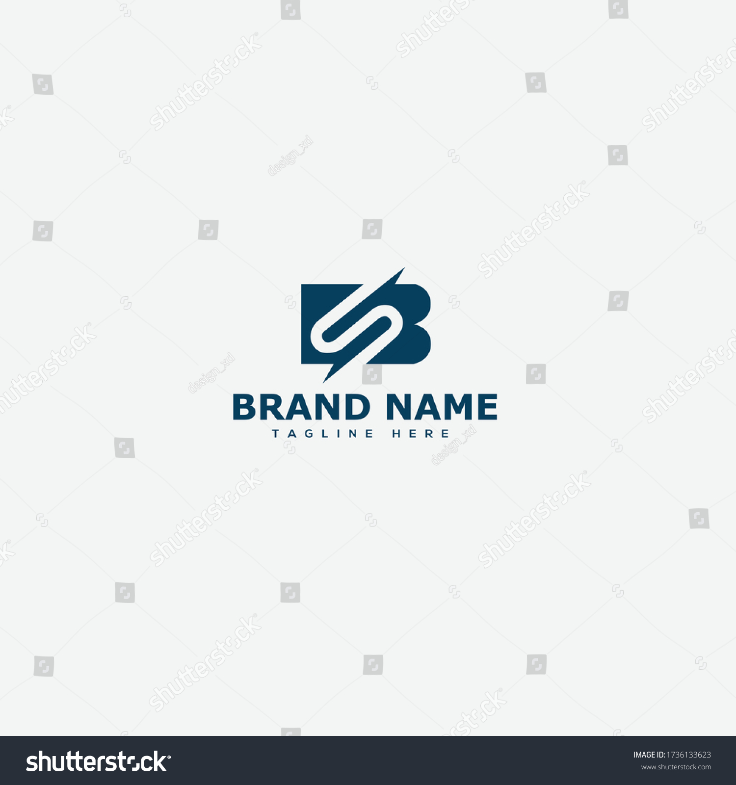 Sb Letter Logo Design Template Vector Stock Vector (Royalty Free ...