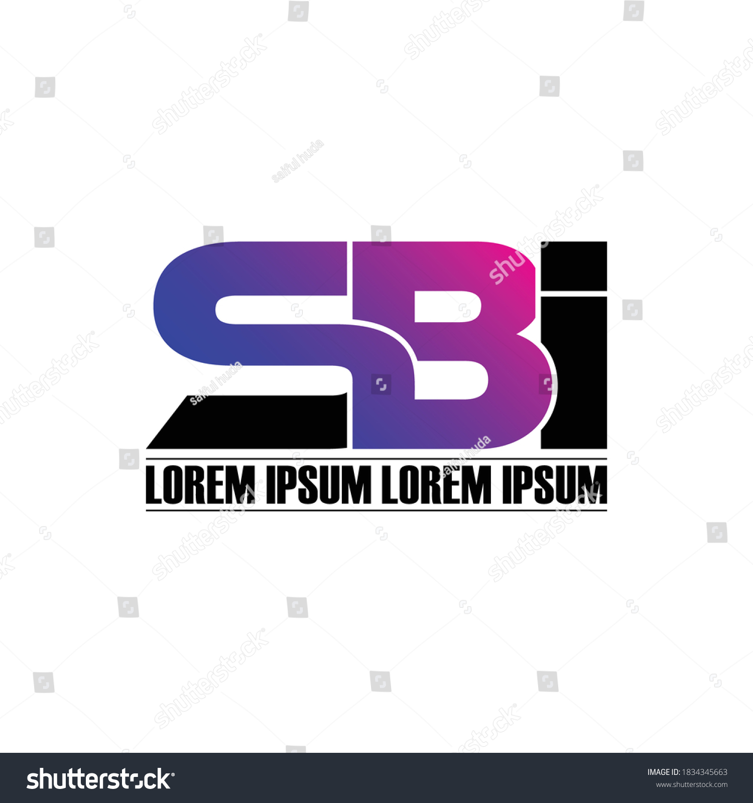 Sbi Letter Monogram Logo Design Vector Stock Vector (Royalty Free ...