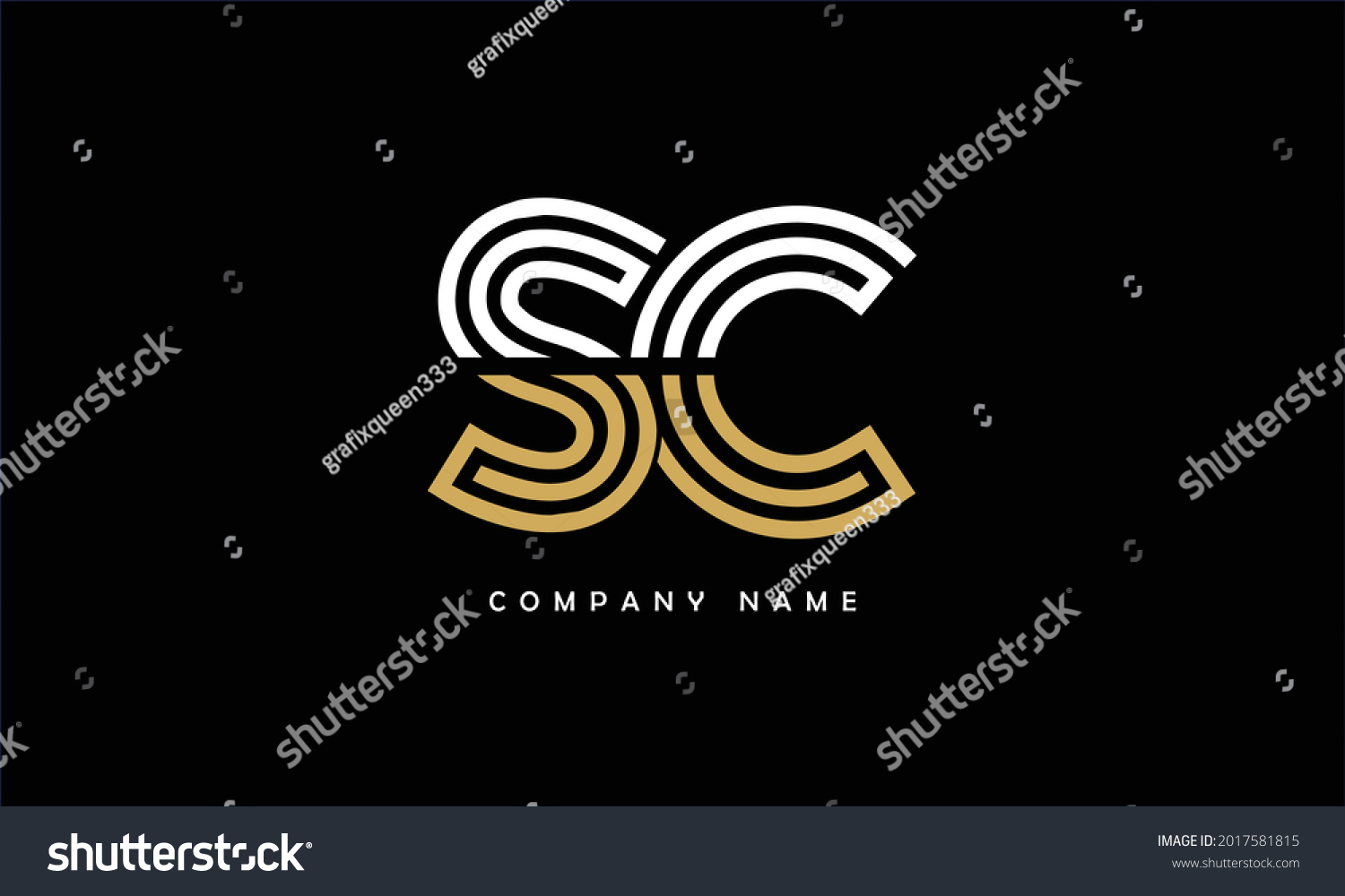 Sc Cs Alphabets Letters Logo Monogram Stock Vector (Royalty Free ...