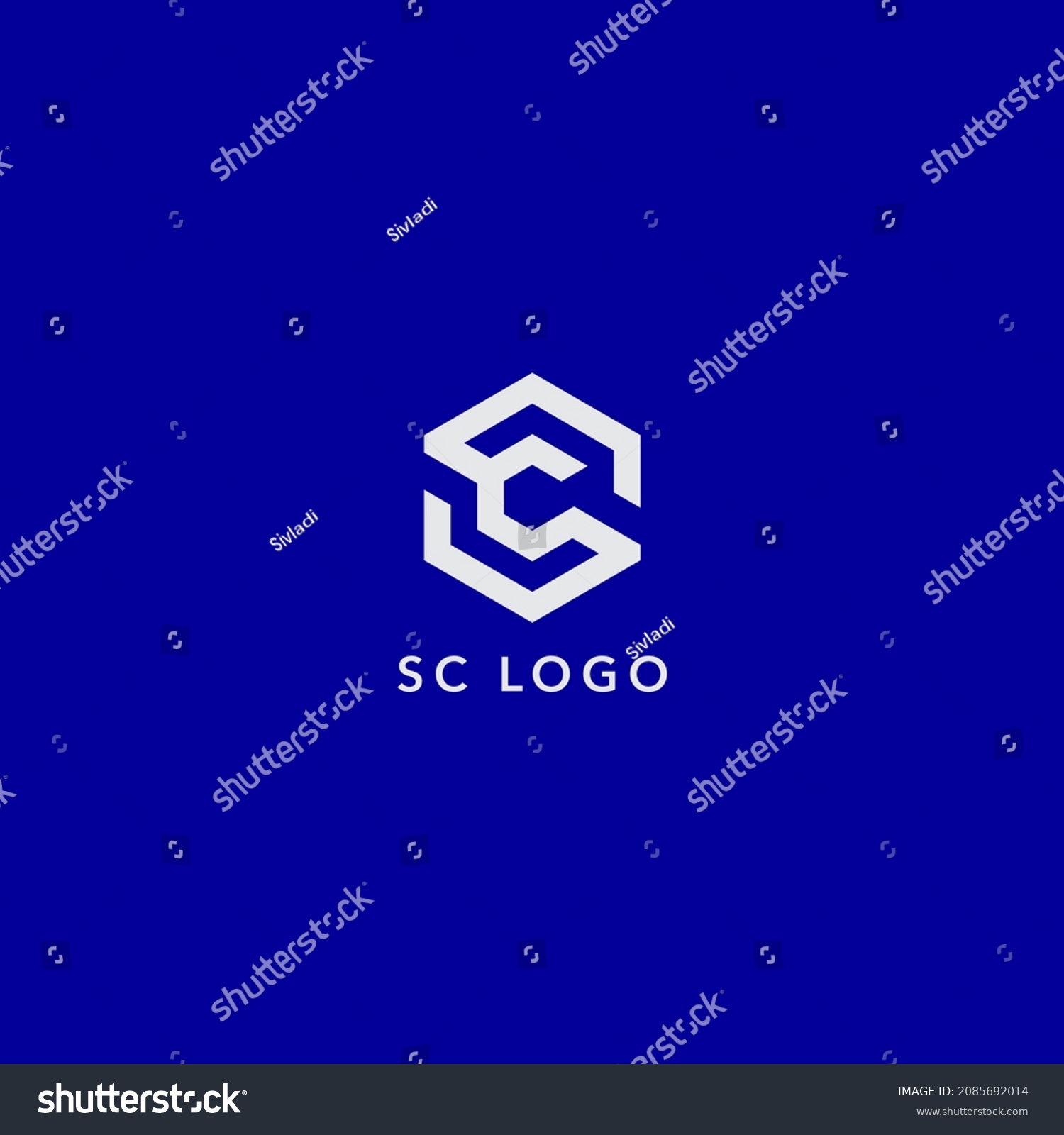 Sc Logo Design Vector Illustration: vetor stock (livre de direitos ...