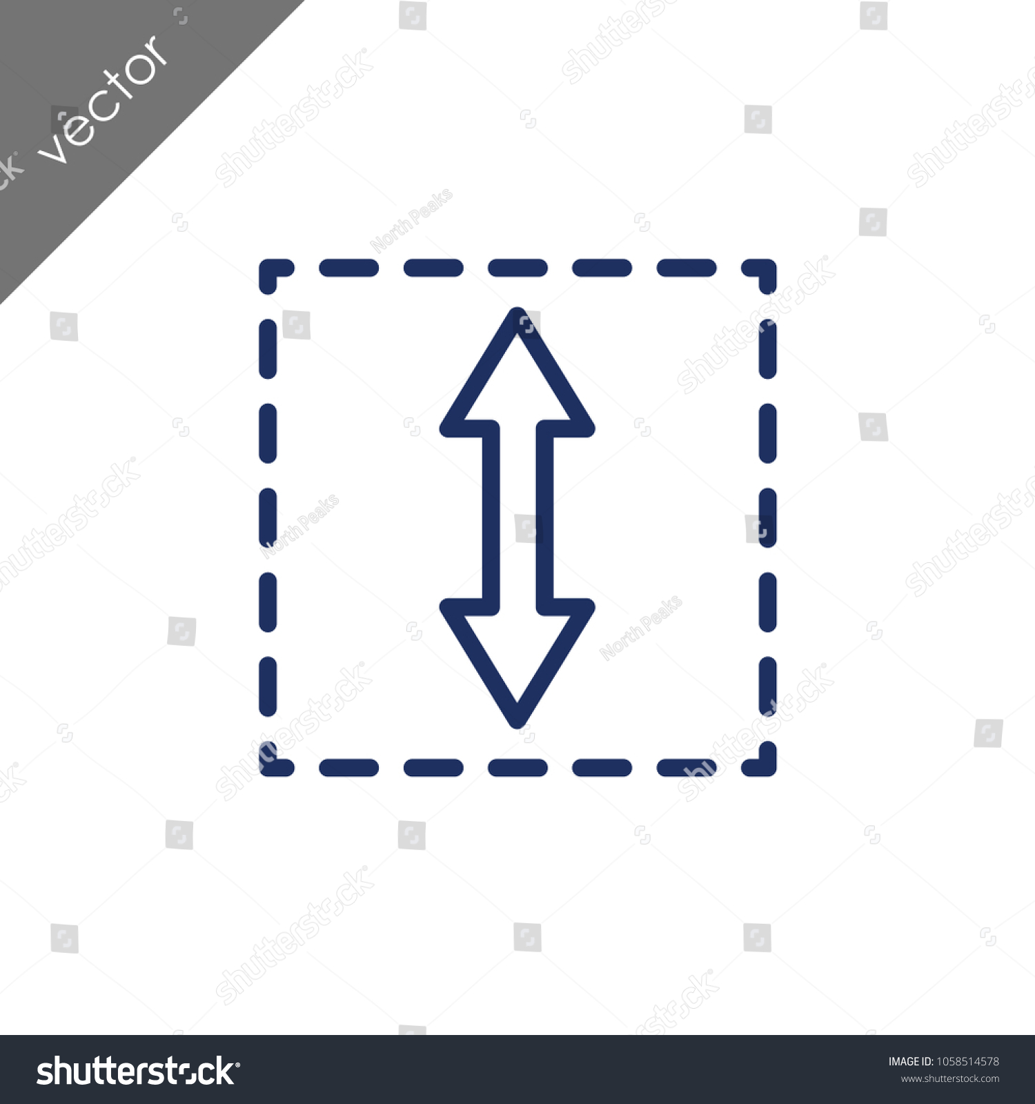 Scale Area Icon Stock Vector (Royalty Free) 1058514578