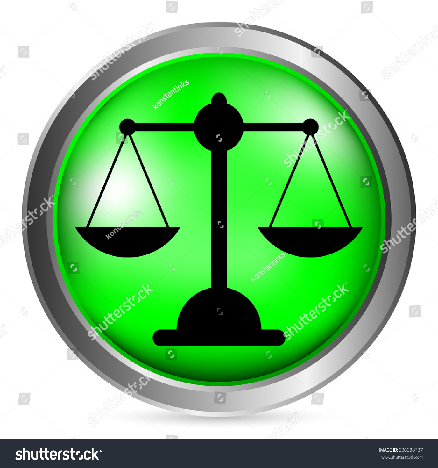 Scale Button On White Background Vector Stock Vector (Royalty Free ...