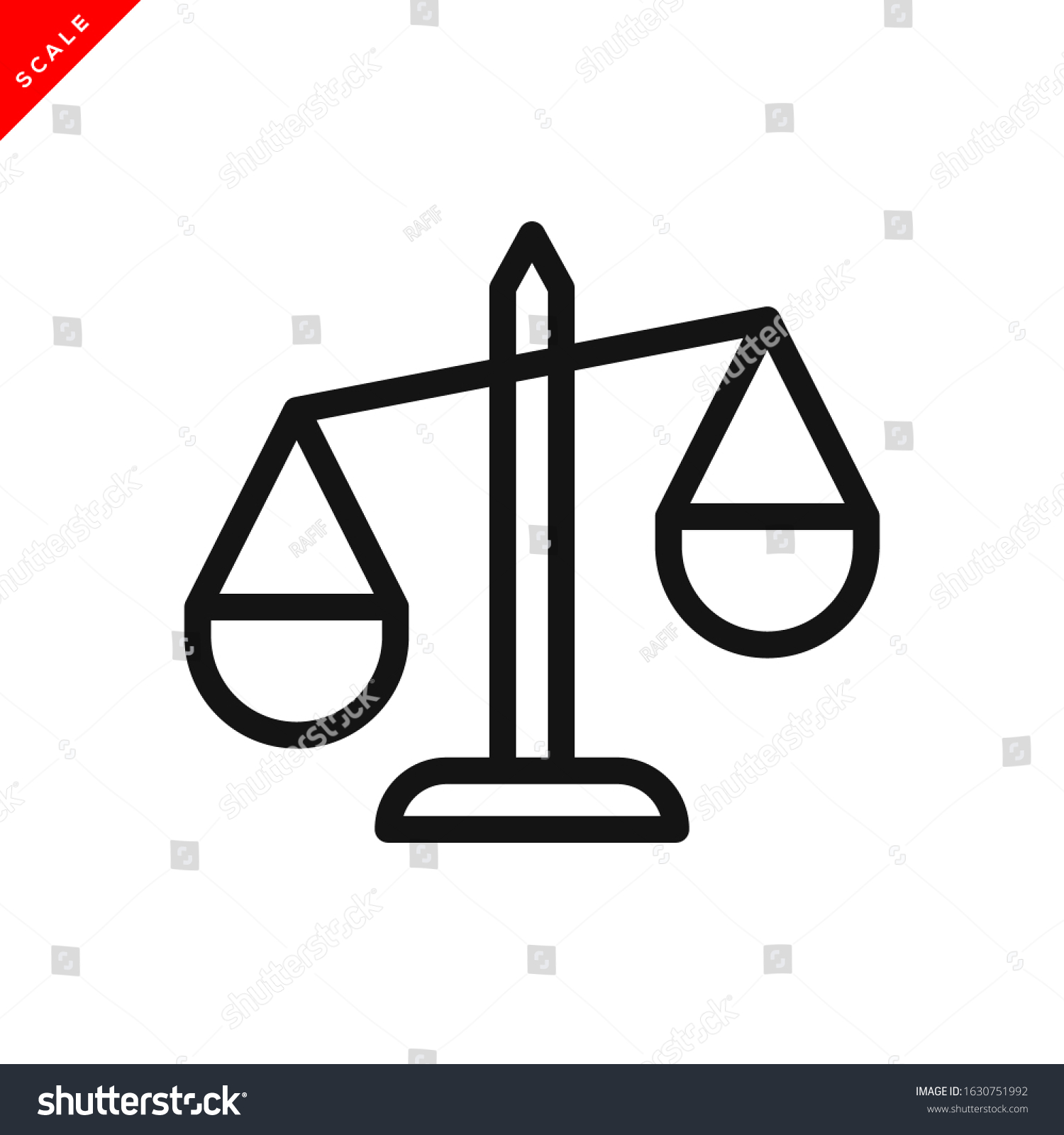 Scale Icon Vector Logo Template Trendy Stock Vector (Royalty Free ...