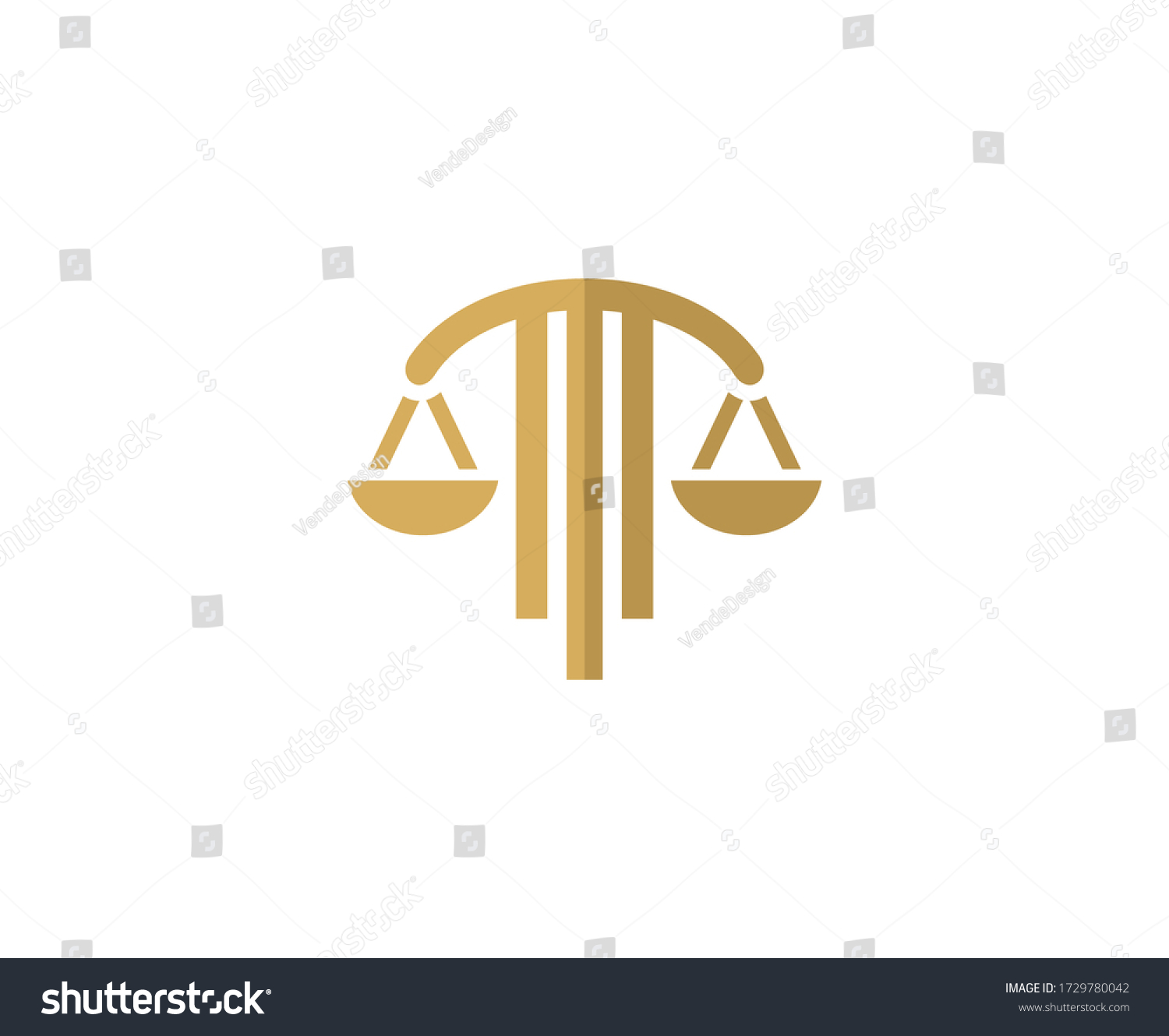 Scale Law Logo Vector Icon Stock Vector (Royalty Free) 1729780042 ...