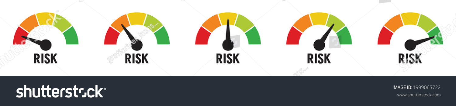 Scale Risk Meter Indicators Speedometer Satisfaction Stock Vector (Royalty Free) 1999065722 ...