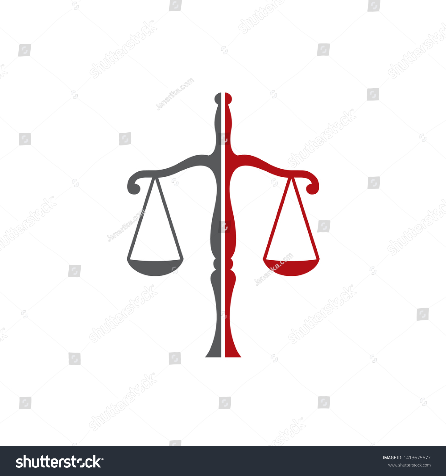 Scales Drawing Suitable Logo Designs Stock Vector (Royalty Free) 1413675677