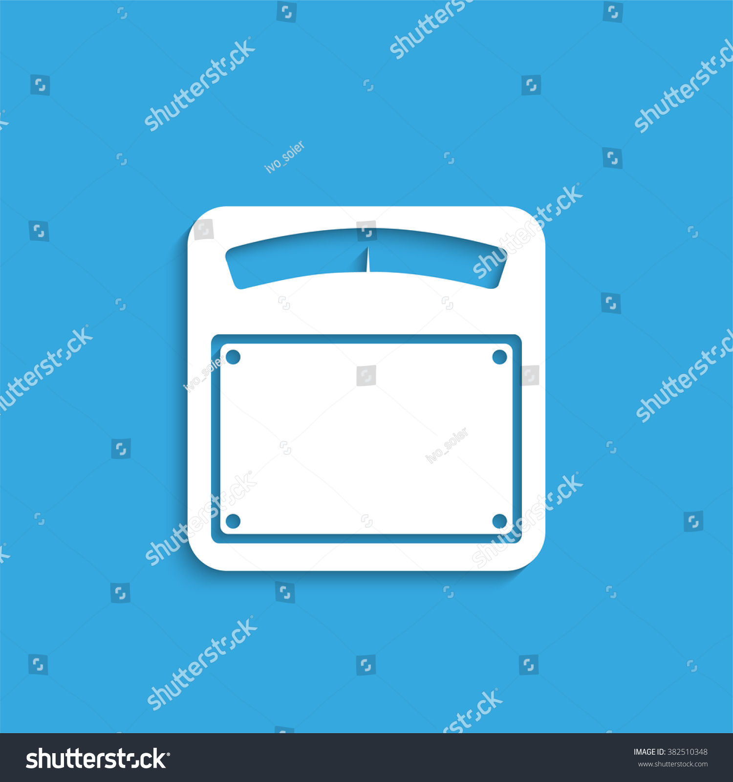 Scales Symbol Vector Icon Stock Vector (Royalty Free) 382510348 ...