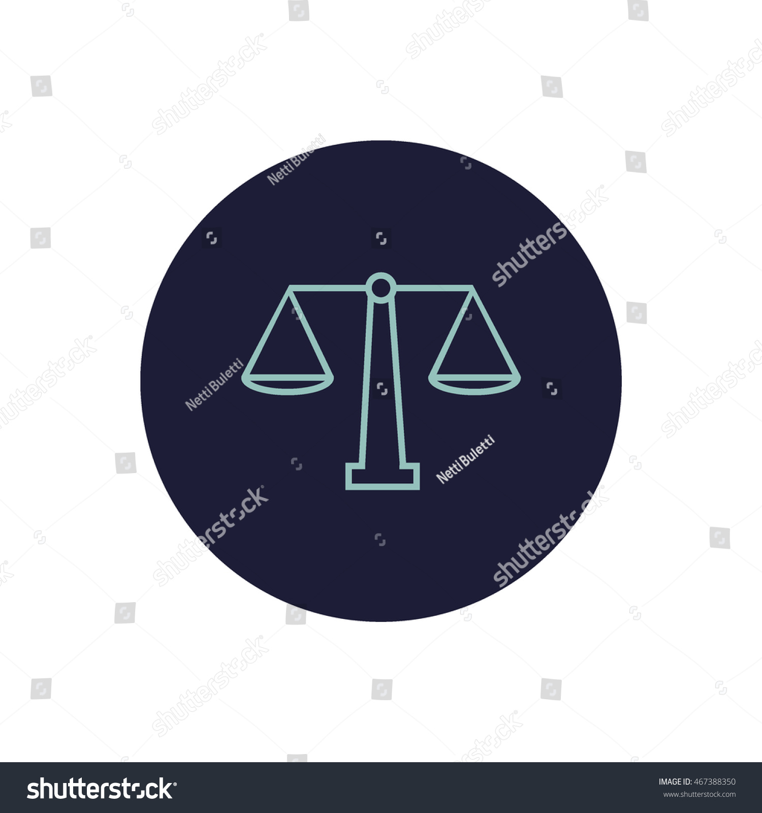 Scales Themis Icon Stock Vector (Royalty Free) 467388350 | Shutterstock