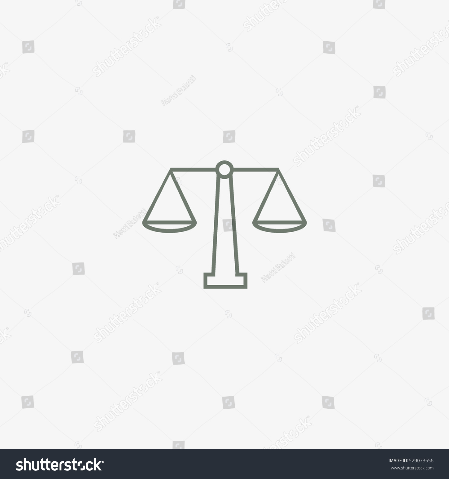 Scales Themis Icon Stock Vector (Royalty Free) 529073656 | Shutterstock