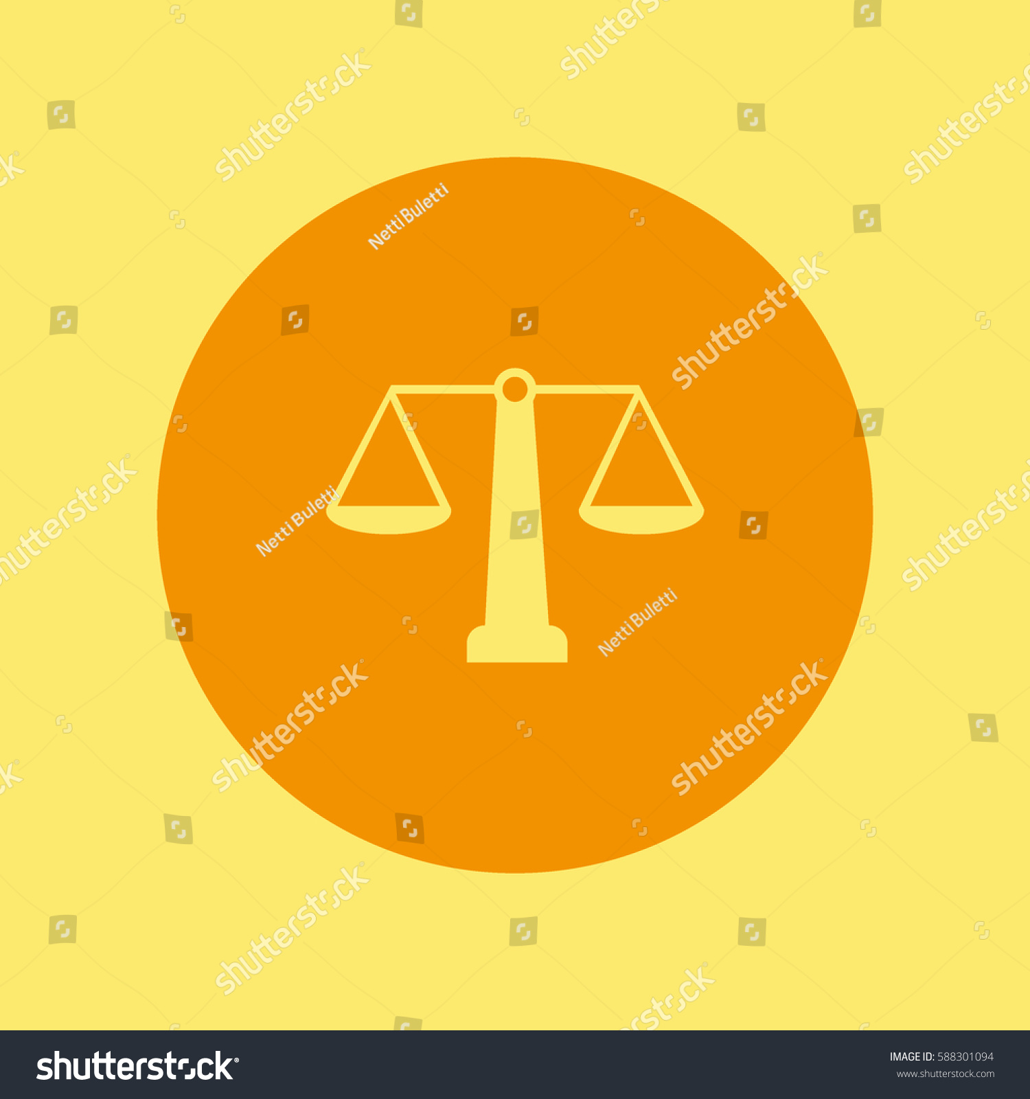 Scales Themis Icon Stock Vector (Royalty Free) 588301094 | Shutterstock