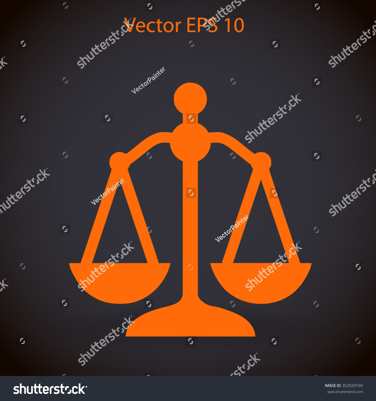 Scales Vector Illustration Stock Vector (Royalty Free) 352029194 ...
