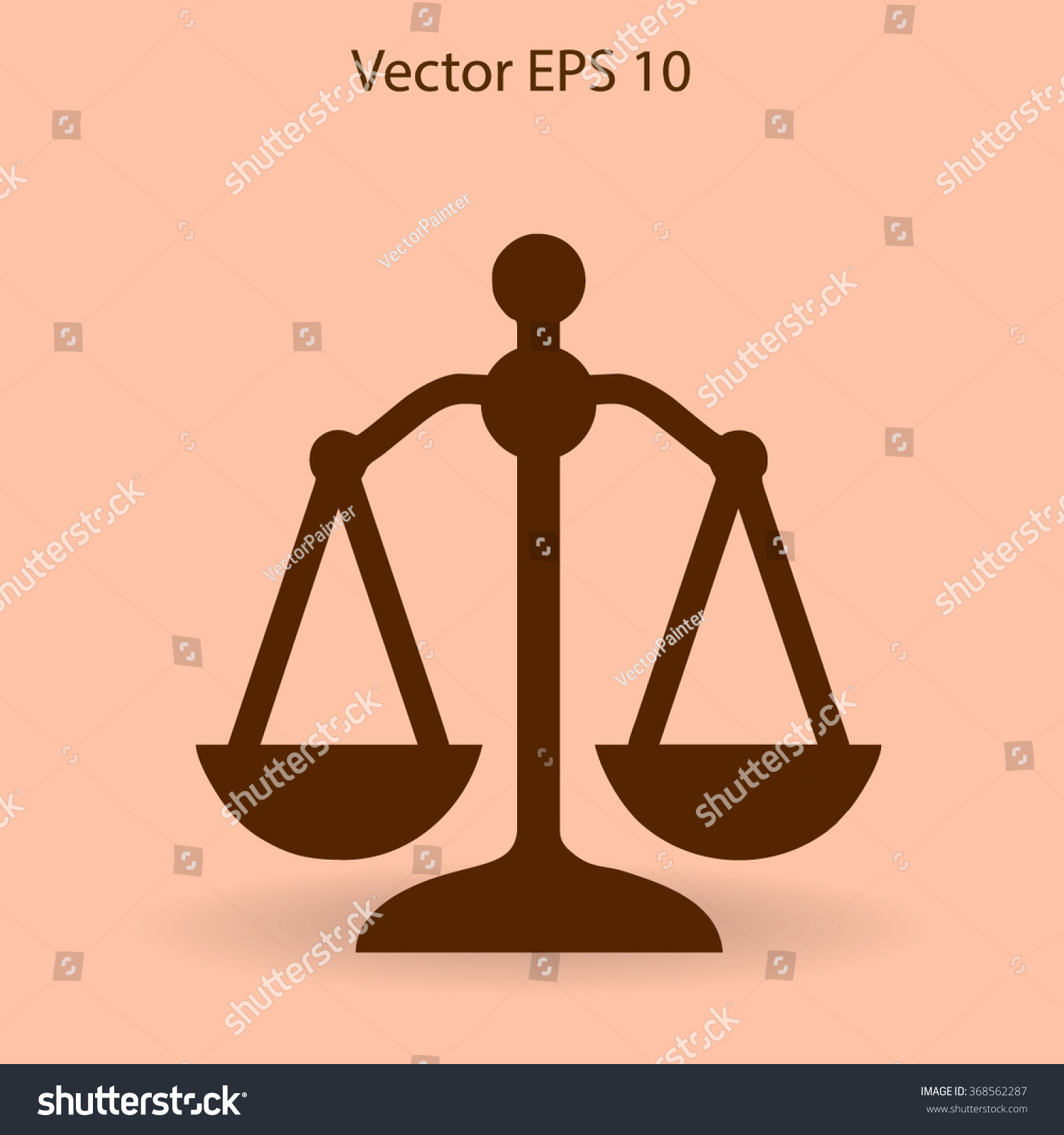Scales Vector Illustration Stock Vector (Royalty Free) 368562287