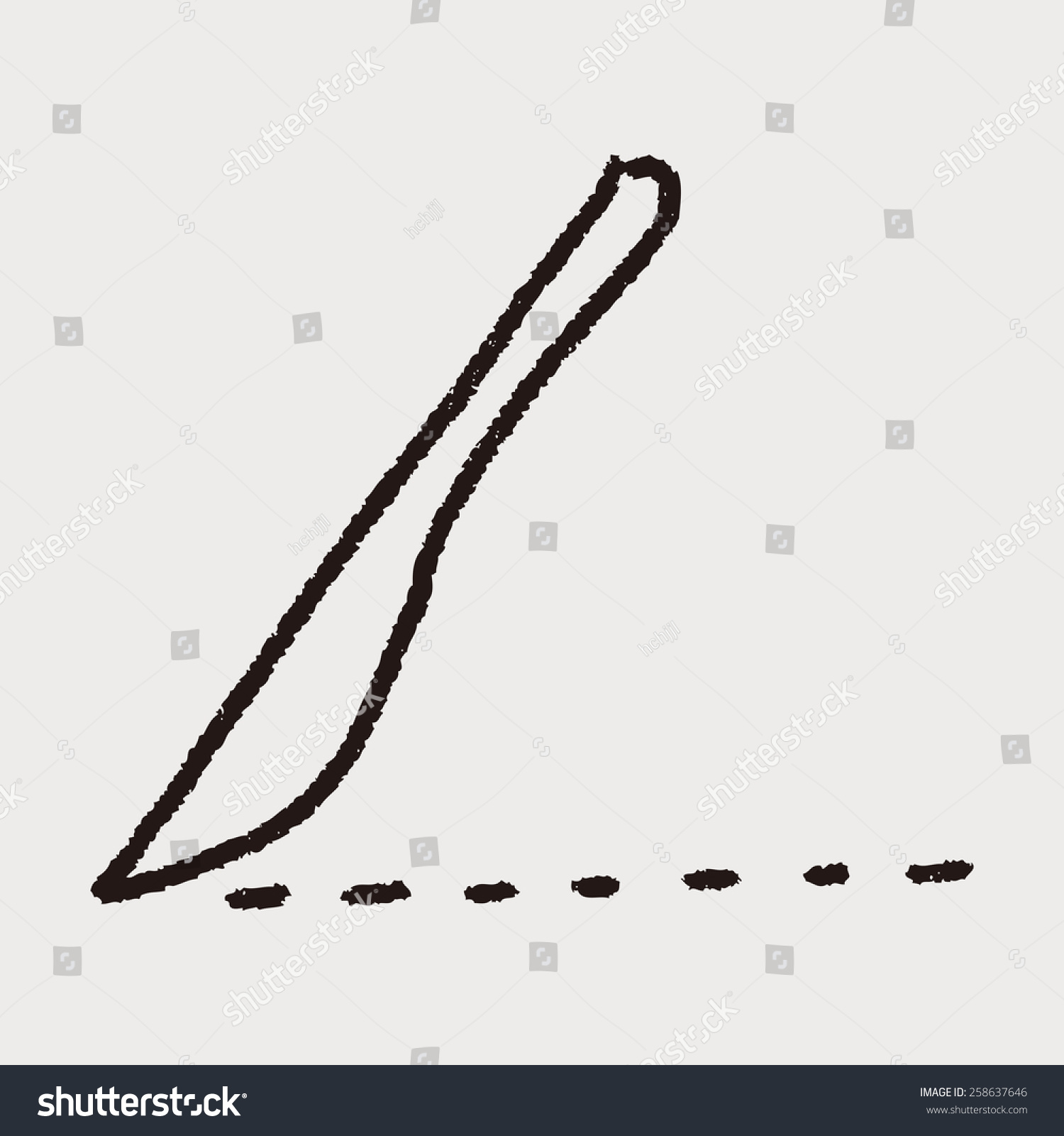 Scalpel Doodle Drawing Stock Vector (Royalty Free) 258637646