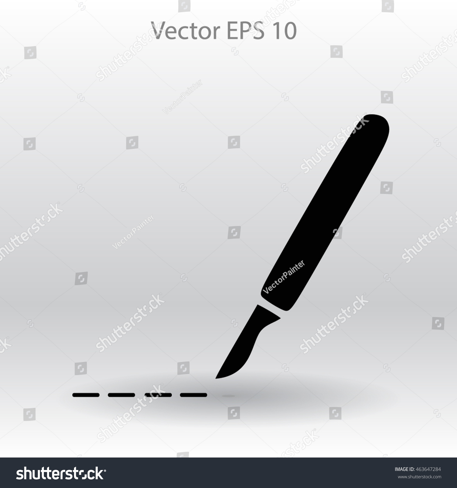 Scalpel Vector Illustration: เวกเตอร์สต็อก (ปลอดค่าลิขสิทธิ์) 463647284 ...