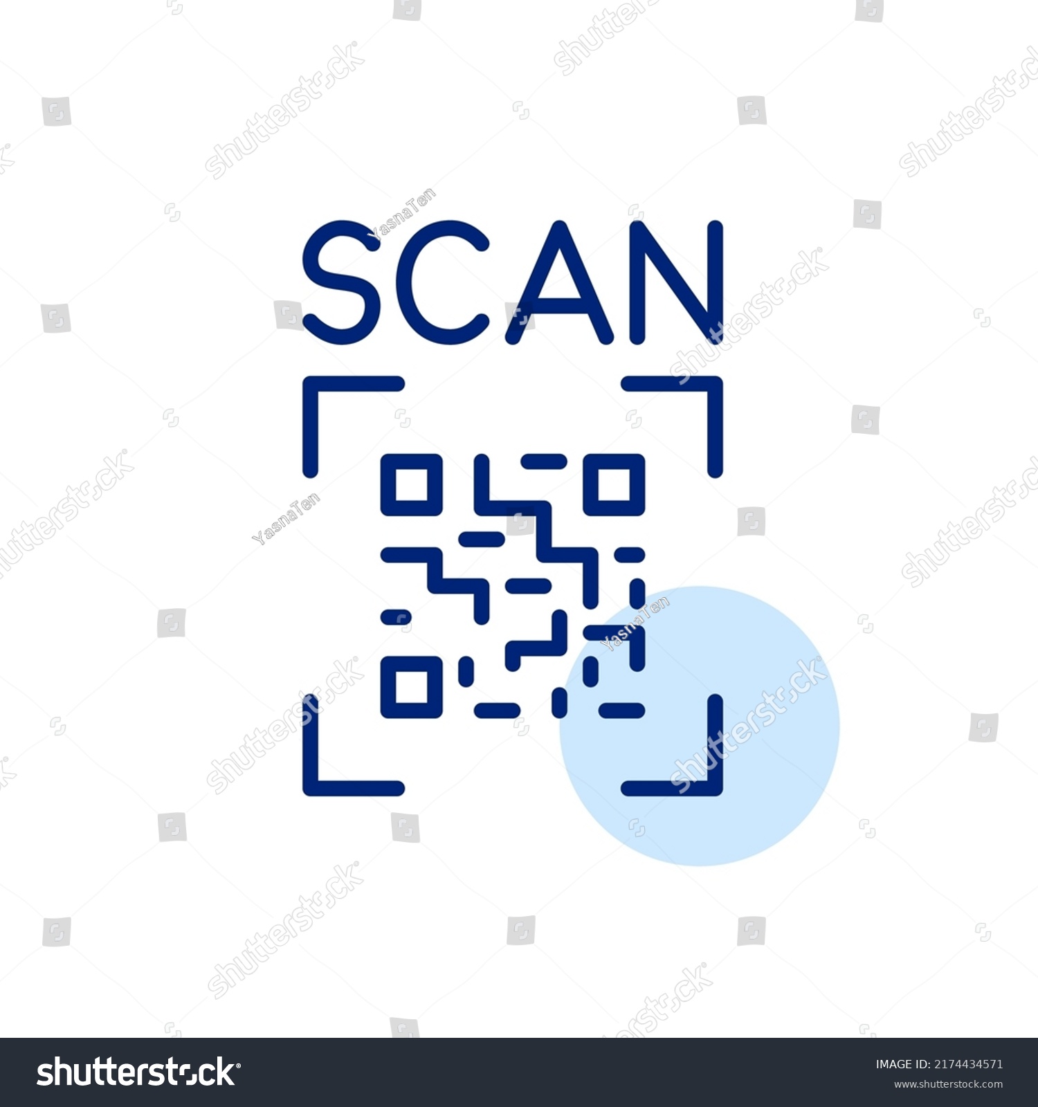 Scan Qr Code Pixel Perfect Editable Stock Vector (Royalty Free ...
