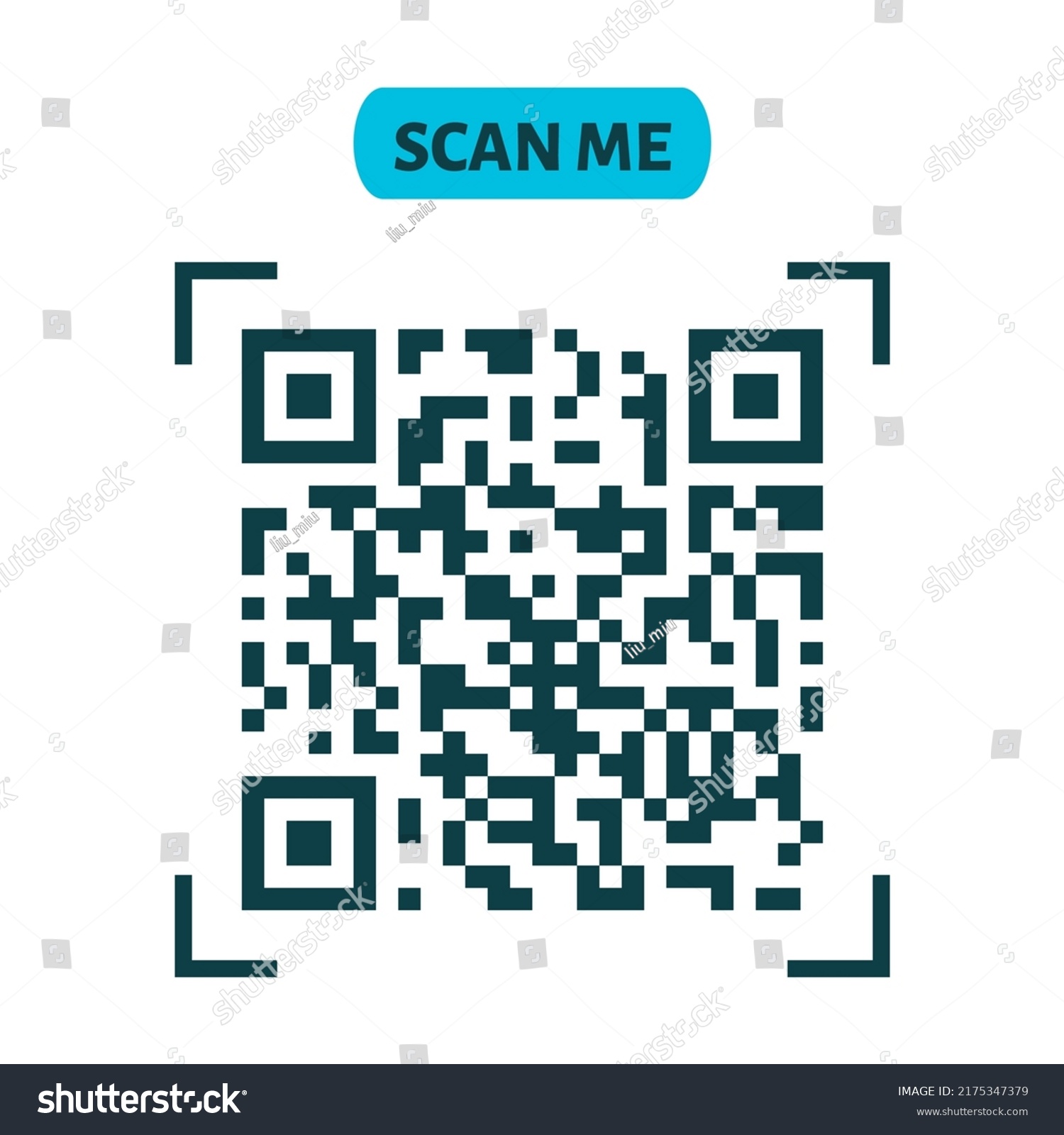 Scan Me Qr Code Design Qr Stock Vector (Royalty Free) 2175347379 ...