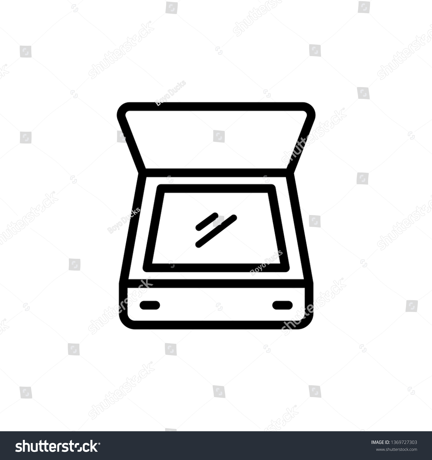 Scanner Icon Vector Stock Vector (Royalty Free) 1369727303 | Shutterstock