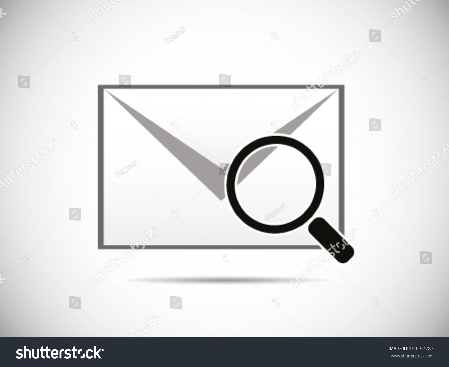 Scanning Email Stock Vector (Royalty Free) 169297787 | Shutterstock