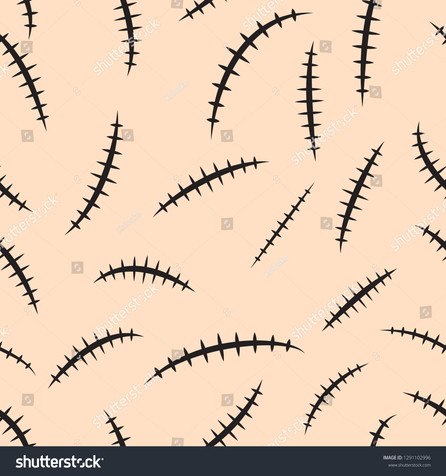 Scar Seamless Pattern Scratch Vector Skin Stock Vector (Royalty Free ...