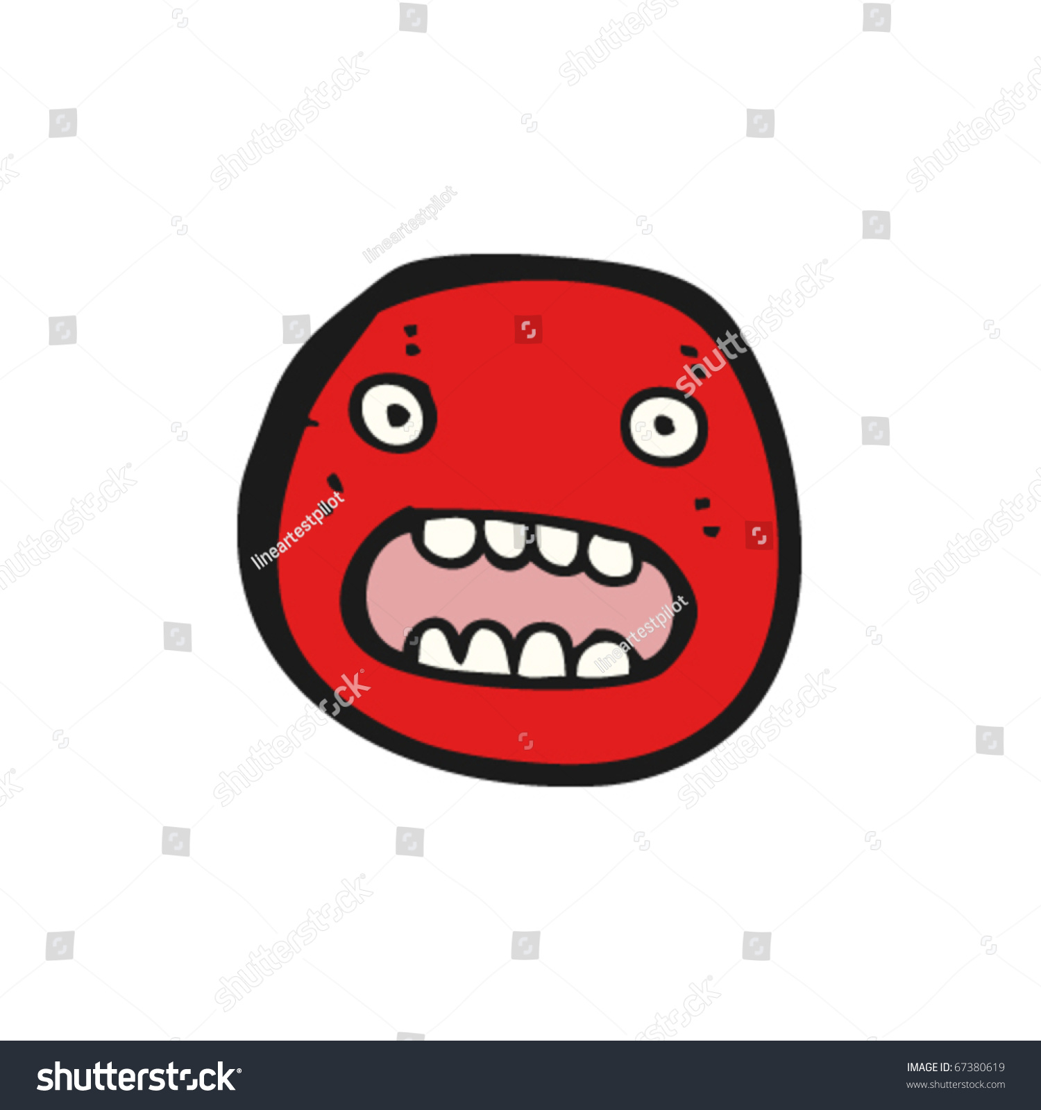 Scared Face Cartoon: เวกเตอร์สต็อก (ปลอดค่าลิขสิทธิ์) 67380619 ...