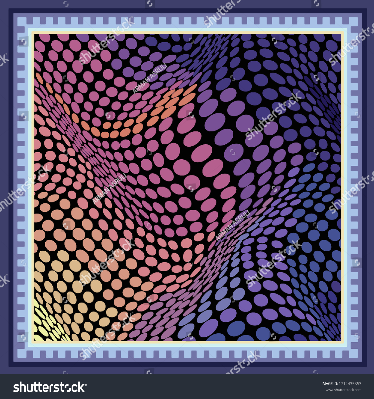 Scarf Design Textile Vector Illustration Stock Vector (Royalty Free ...