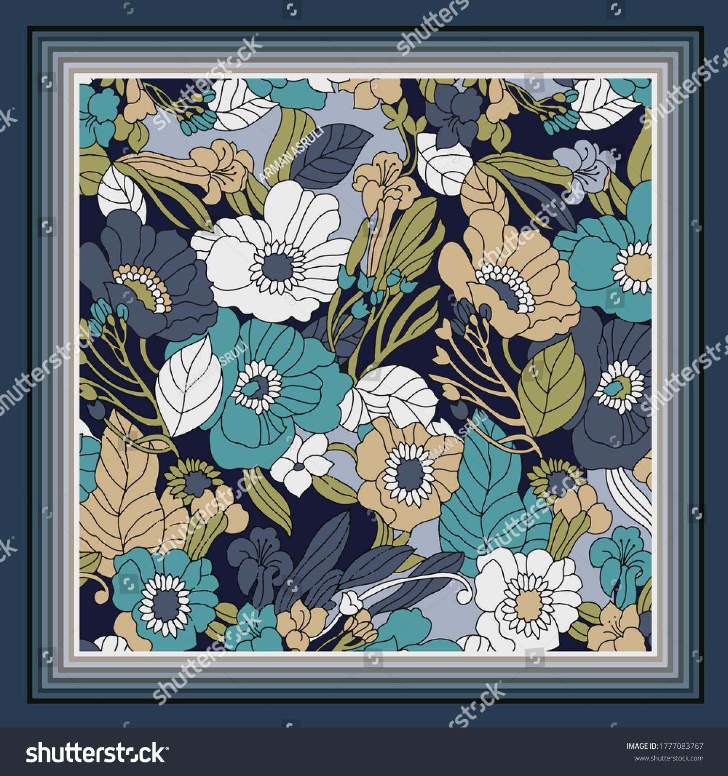 ilustración de vector textil de diseño: vector de stock (libre de ...