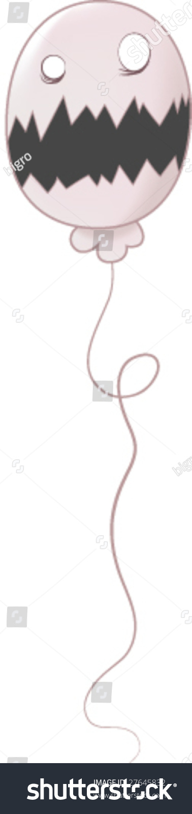 Scary Ballon Character Vector Stock Vector (Royalty Free) 27645832 ...