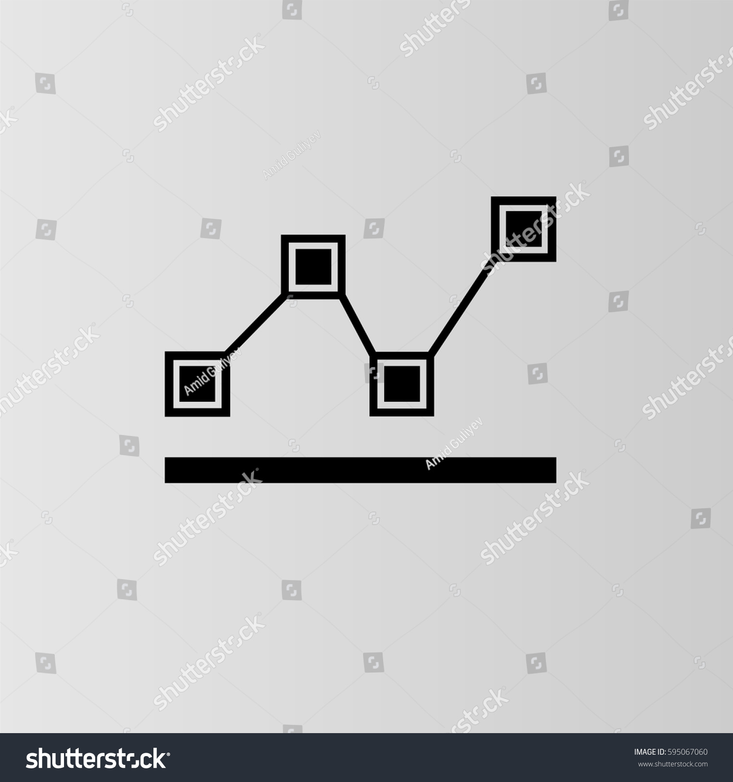 Scatter Plot Vector Icon Outlined Symbol: vector de stock (libre de ...