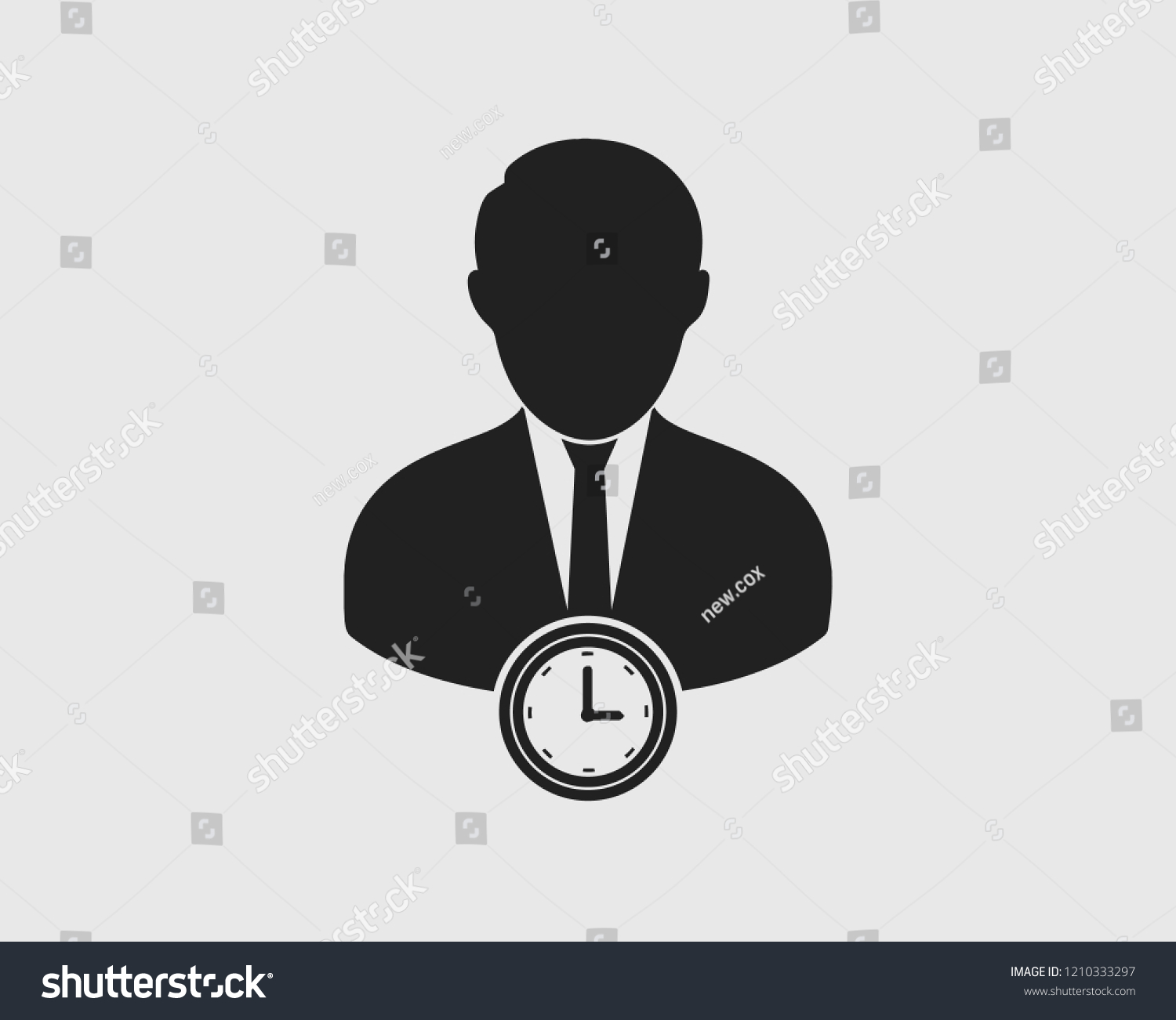 Schedule Manager Icon On Gray Background Stock Vector (Royalty Free ...