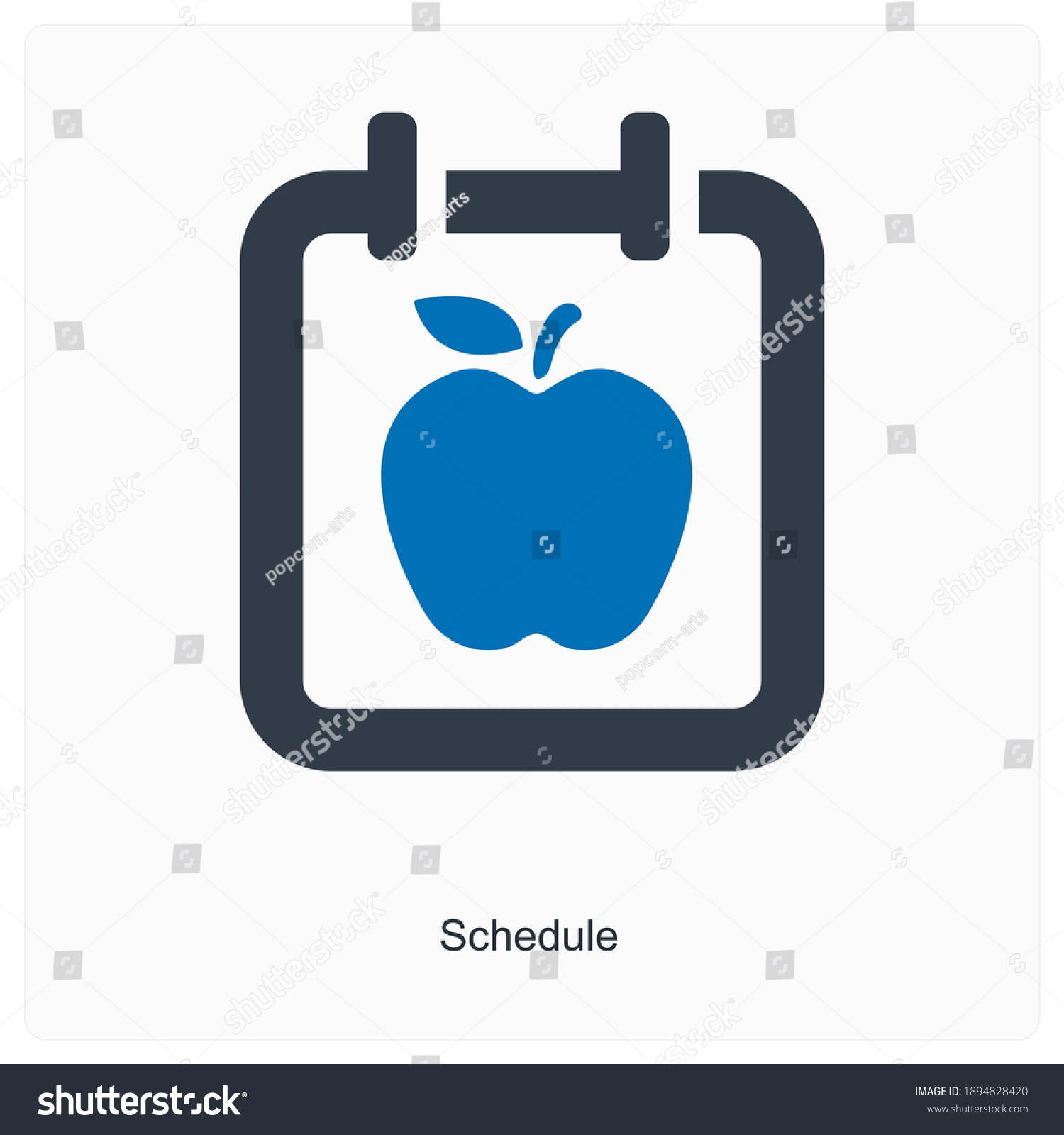 Schedule Timetable Icon Concept Stock Vector (Royalty Free) 1894828420 ...